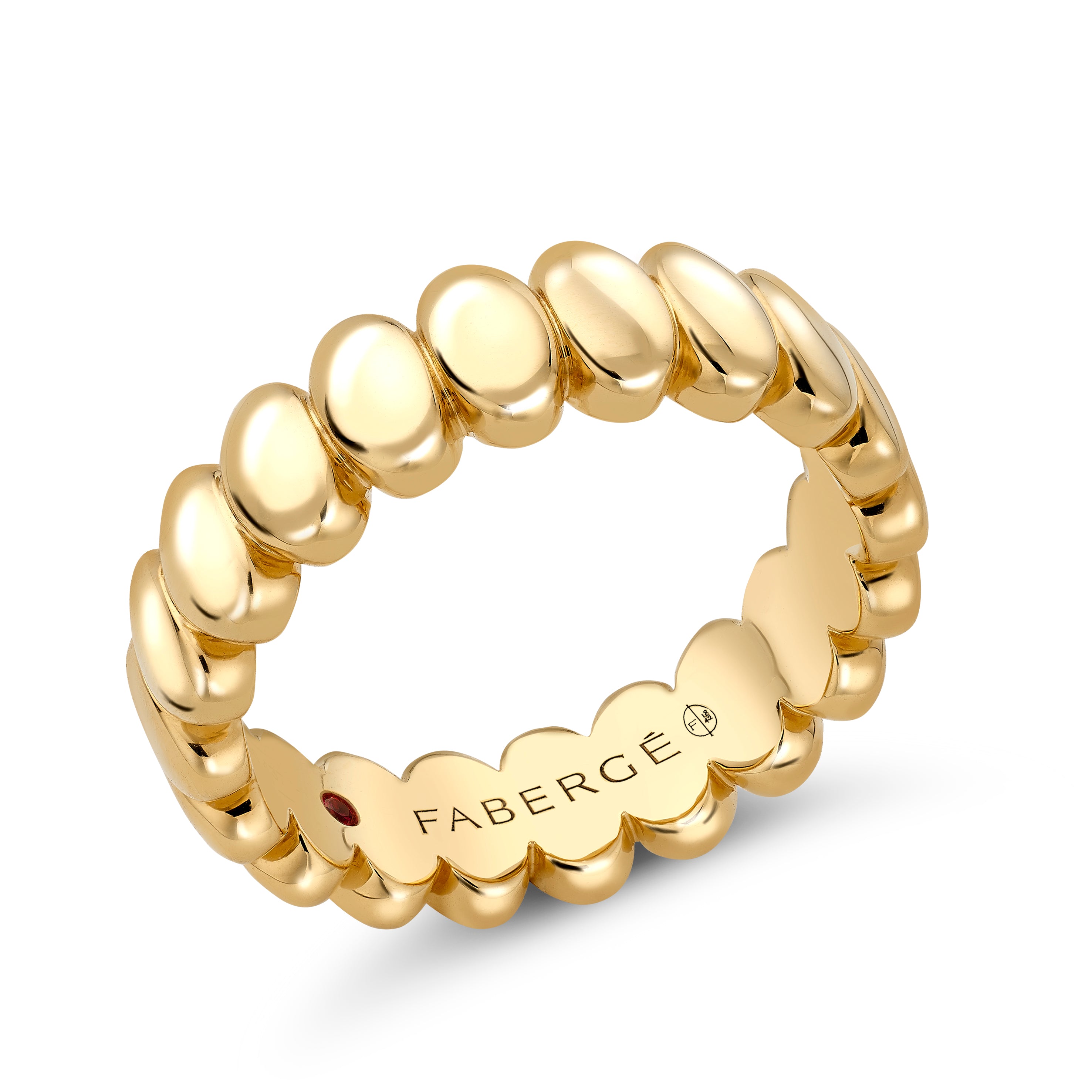 Cosmic Curve Yellow Gold Eternity Ring | Fabergé
