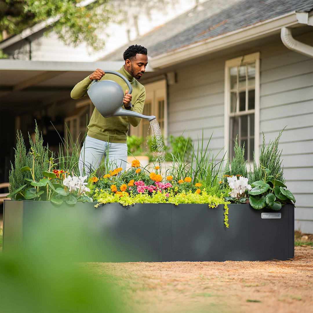 17" Tall Modern Raised Garden Bed 42" x 42" | Vego Garden