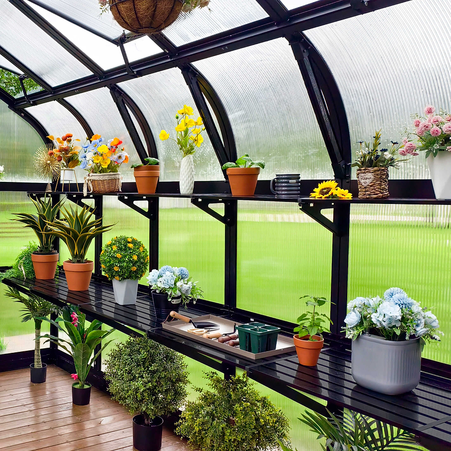 Vego Garden Fixed Bottom Shelf | Extra Greenhouse Storage & Workspace