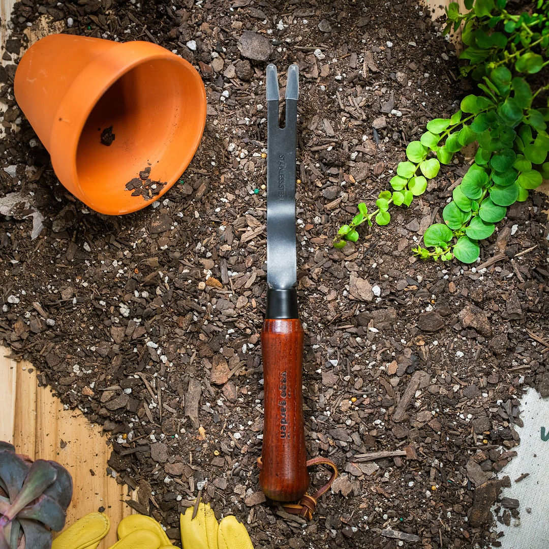 Vego Heritage Fork & Tip Weeder Tool | Dual-Head Garden Weeder
