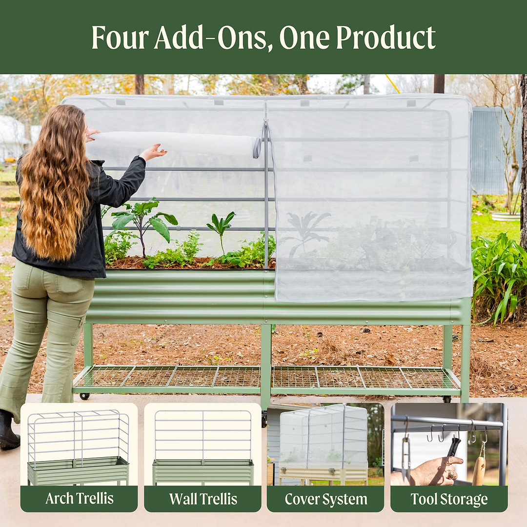 Mesh Cover System for Elevated Bed