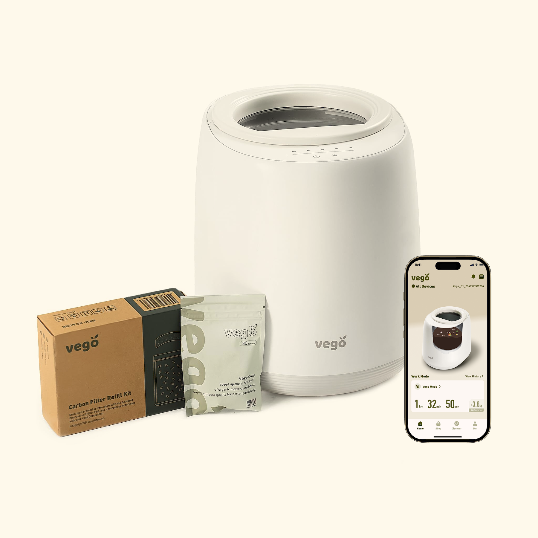 Vego Countertop Kitchen Composter – Vego Garden