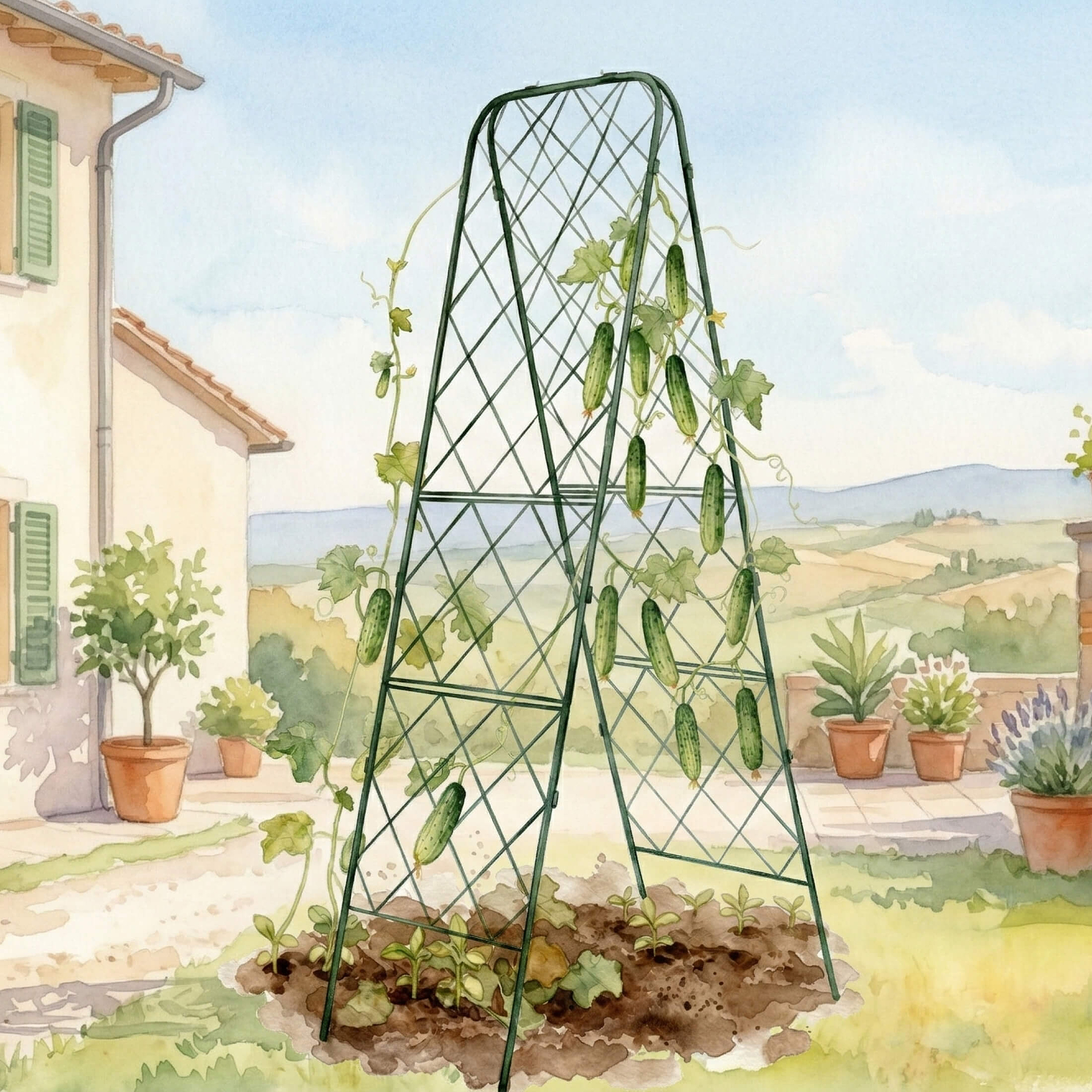 FlexGrow A-Frame Trellis Pro | Heavy-Duty Support - Vego Garden