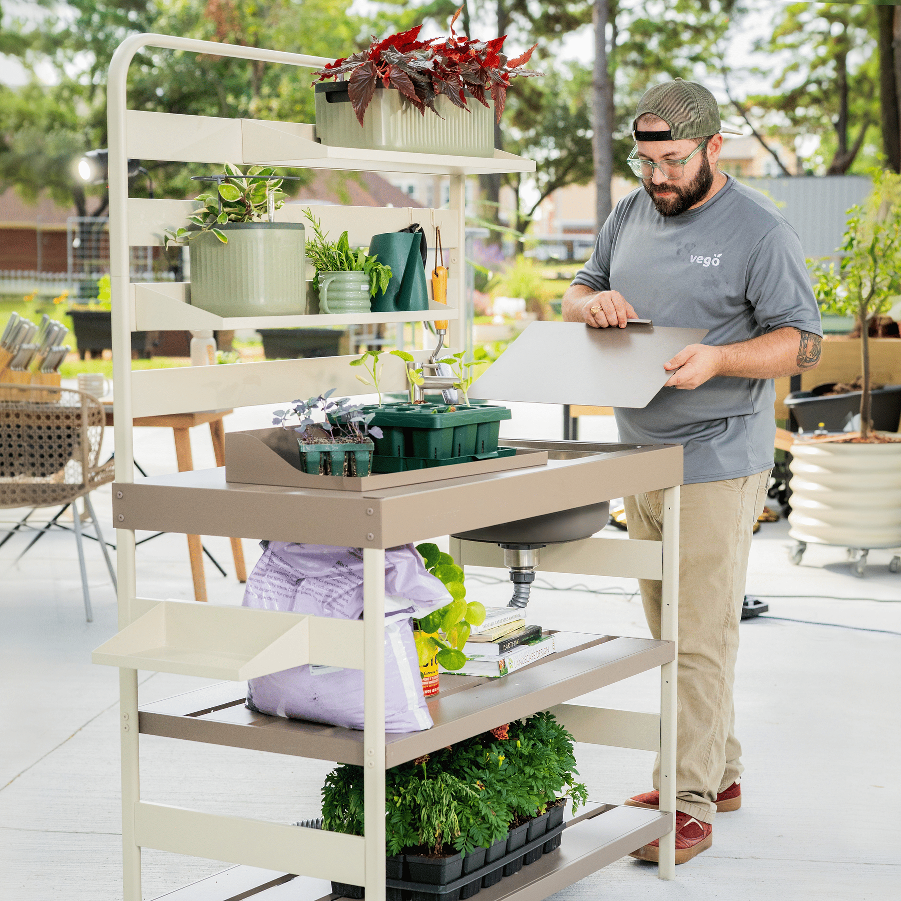 Garden Sink Station | Outdoor Kitchen & Utility Sink | Vego Garden