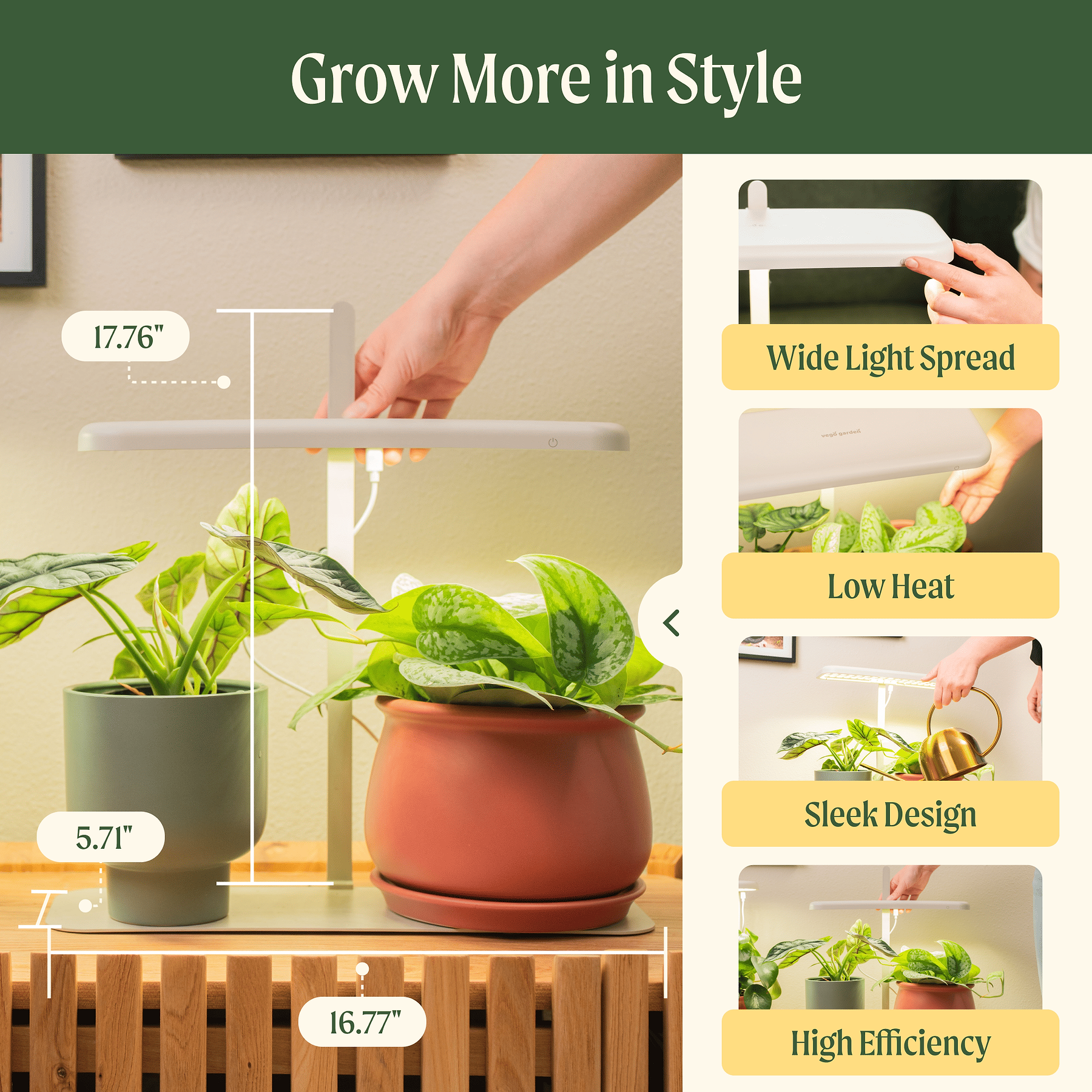 Grow Light Stand for Seed Starting | Vego Garden
