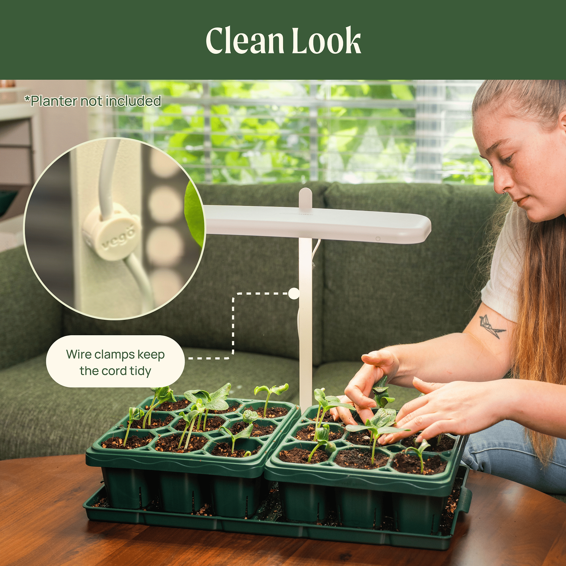 Grow Light Stand for Seed Starting | Vego Garden
