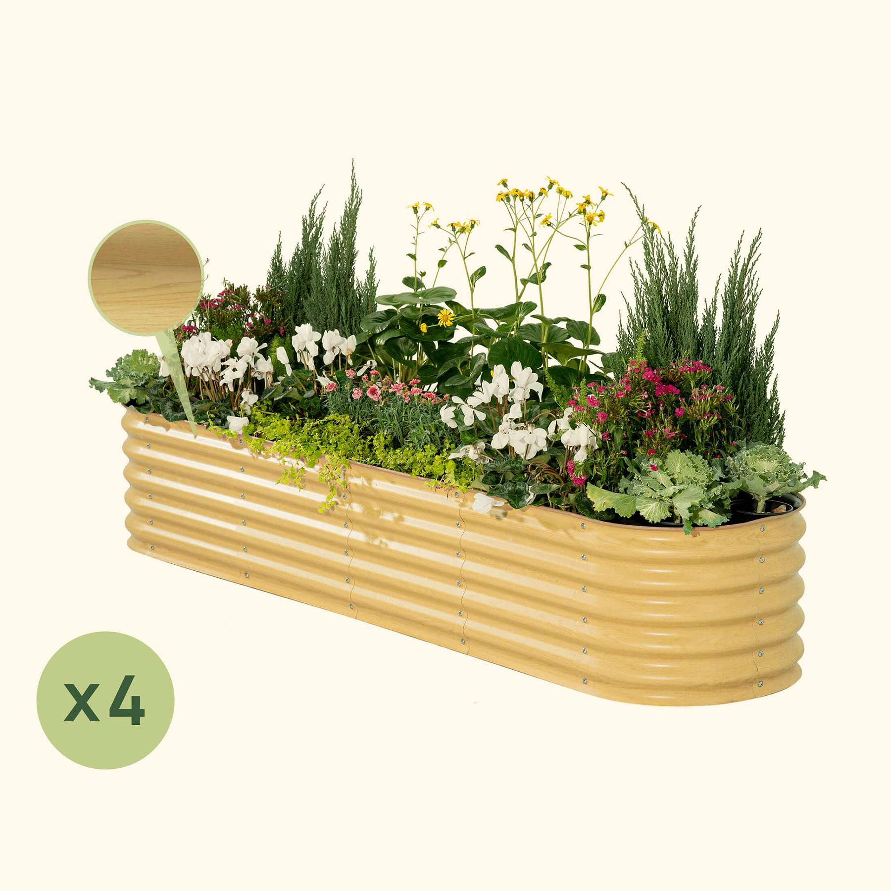 17" Tall 9-in-1 Garden Bed Kit (4-Pack) – Vego Garden