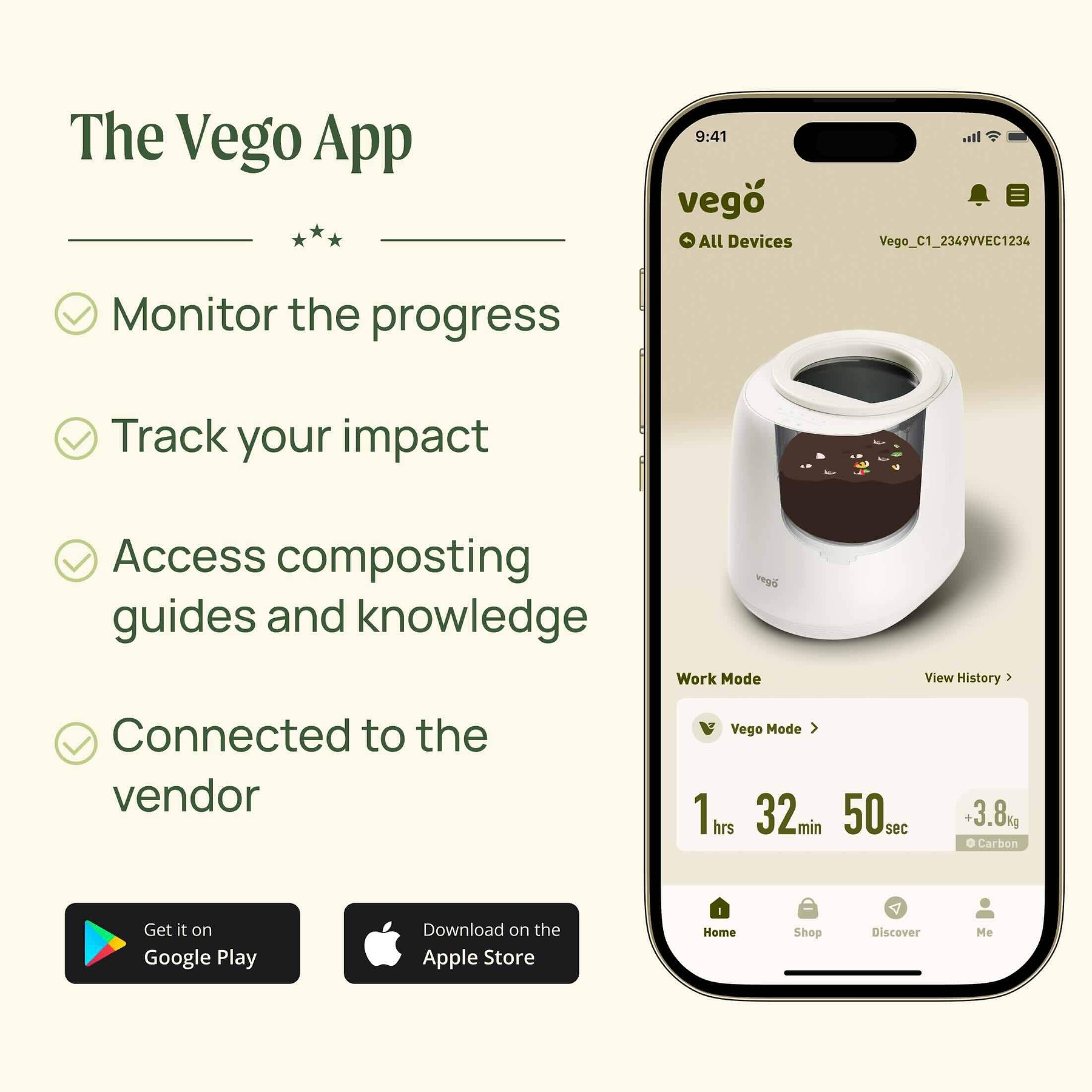 Vego Countertop Kitchen Composter – Vego Garden