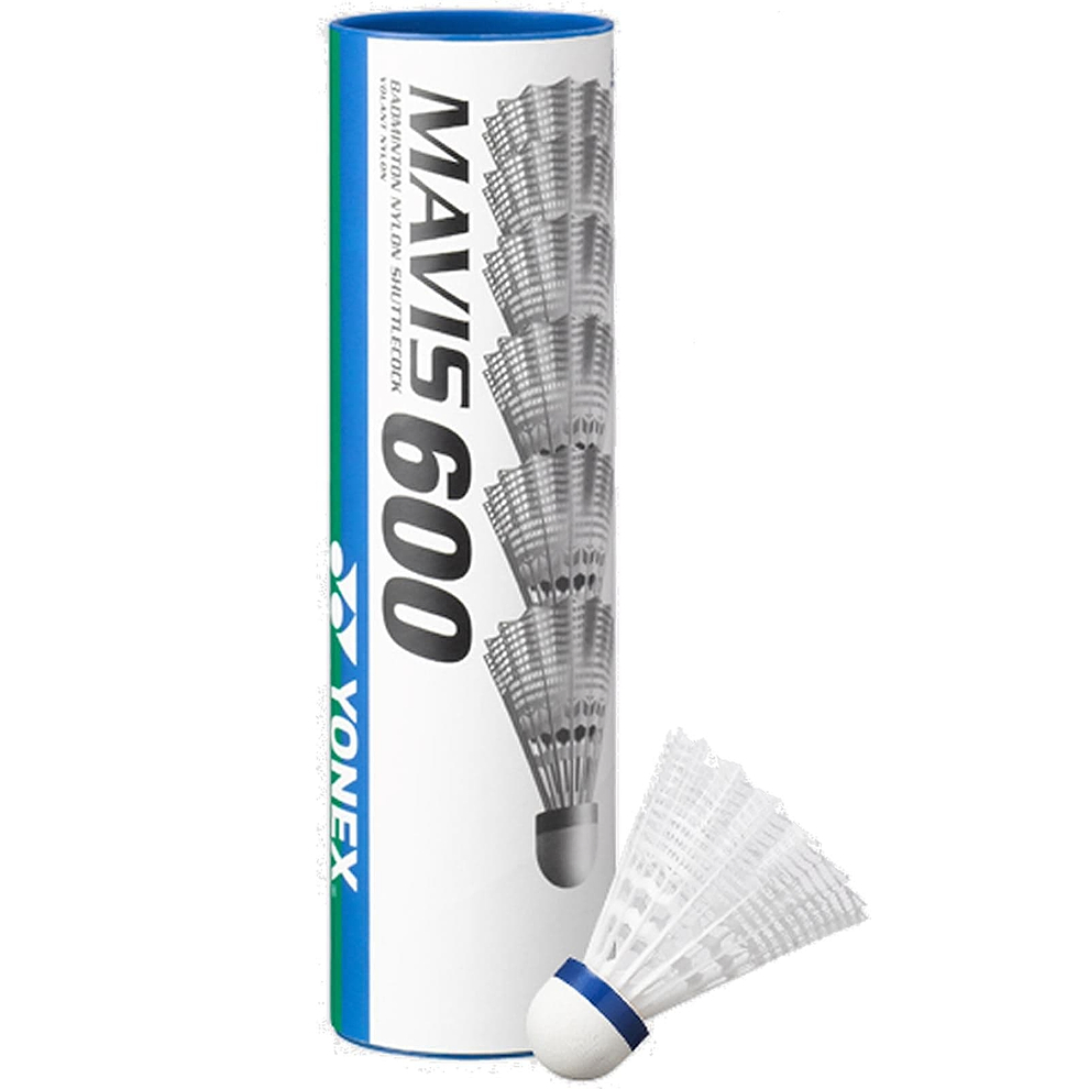 Yonex Mavis 600 Badminton Nylon Shuttles / Shuttlecocks White - Set of ...