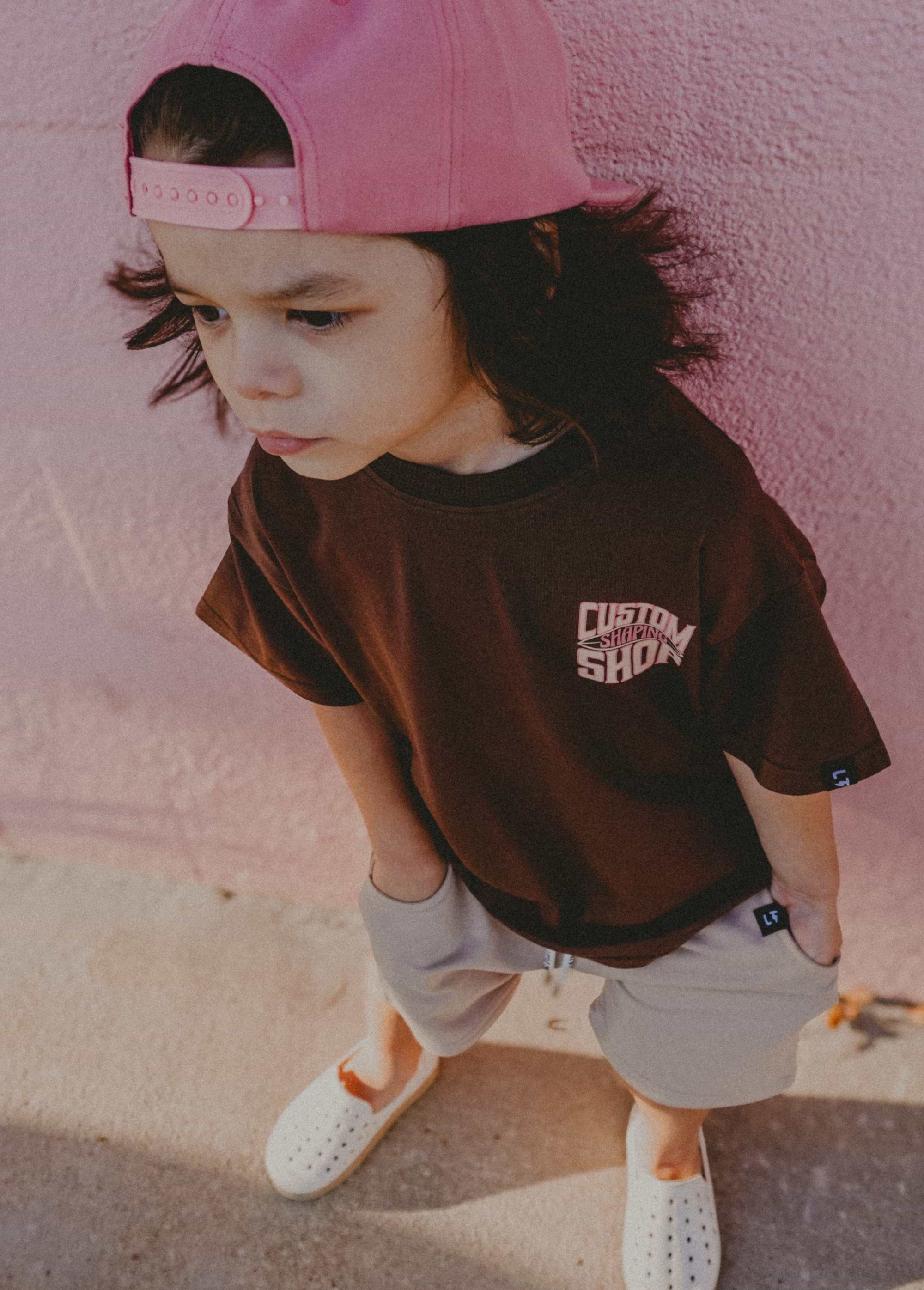 Little Trouble T-shirt | Lucky Eleven Brown