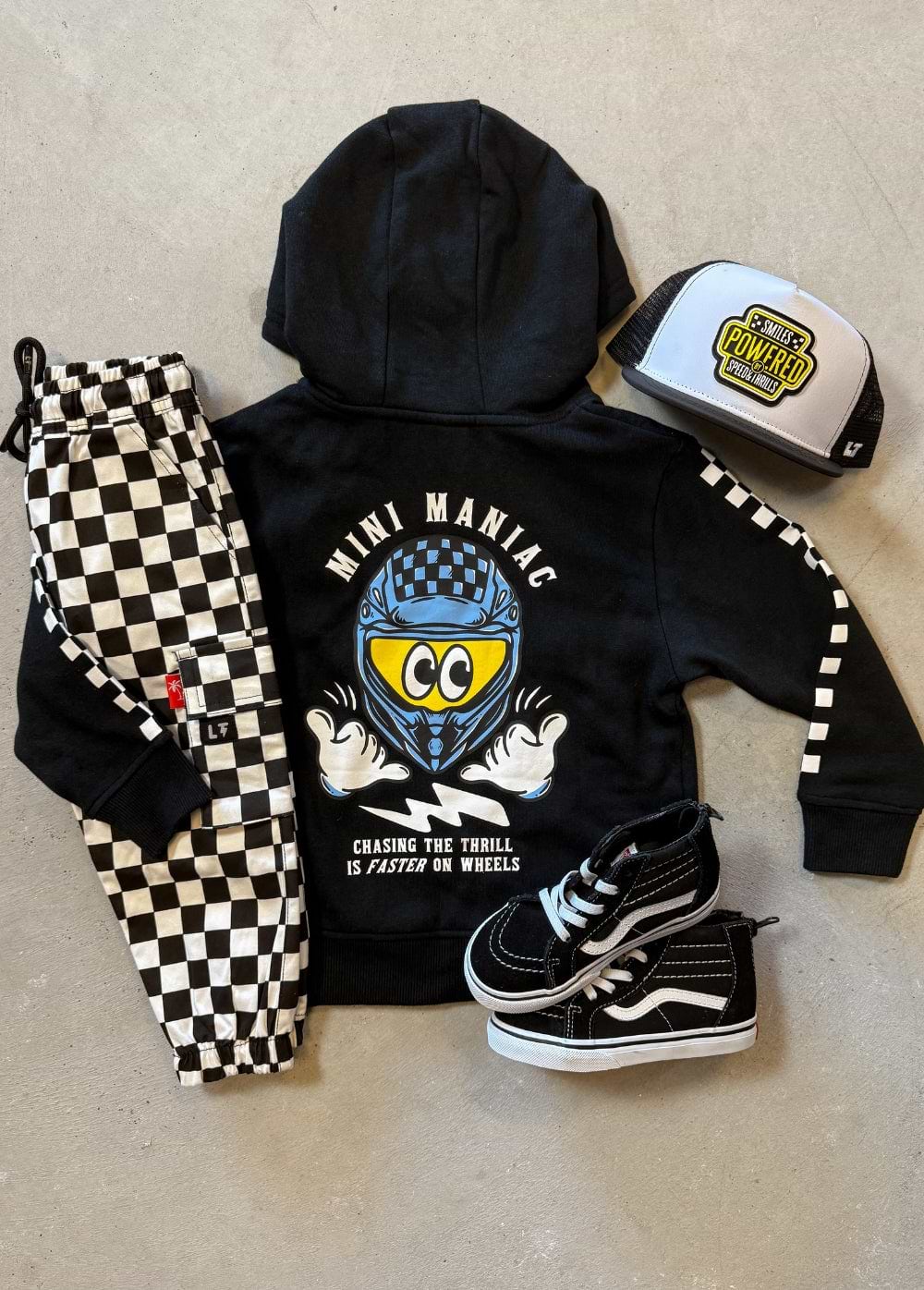 Mini Maniac Zip Hoodie - Little Trouble