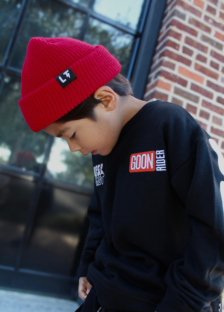 Too Fast Crewneck Black - Little Trouble