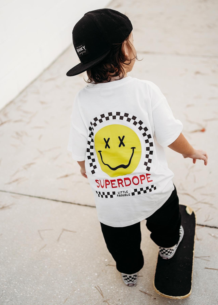 Superdope T-Shirt - White | Little Trouble