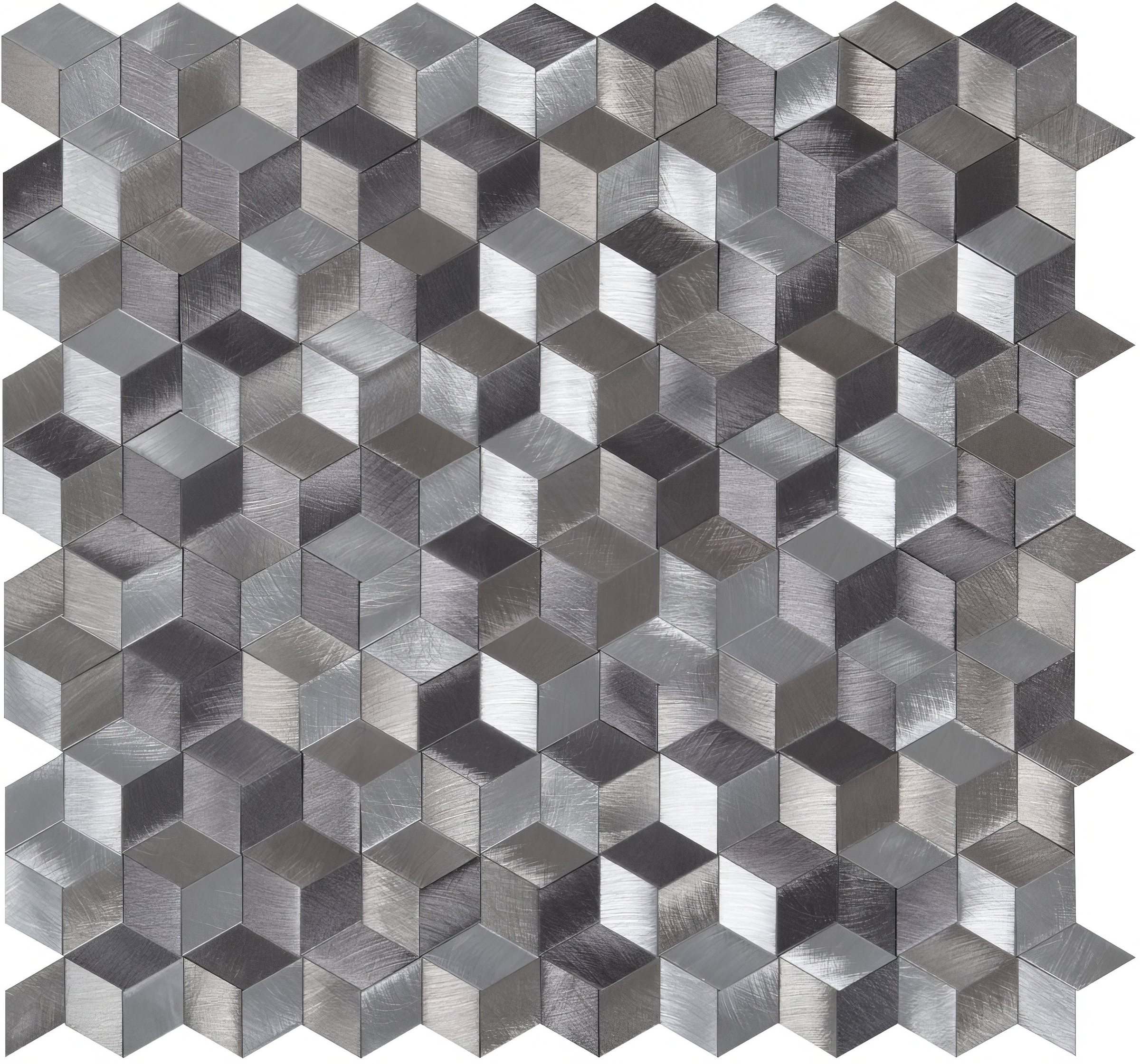 Astral Silver Aluminium Mosaic | Metal Mosaic | Hyperion Tiles