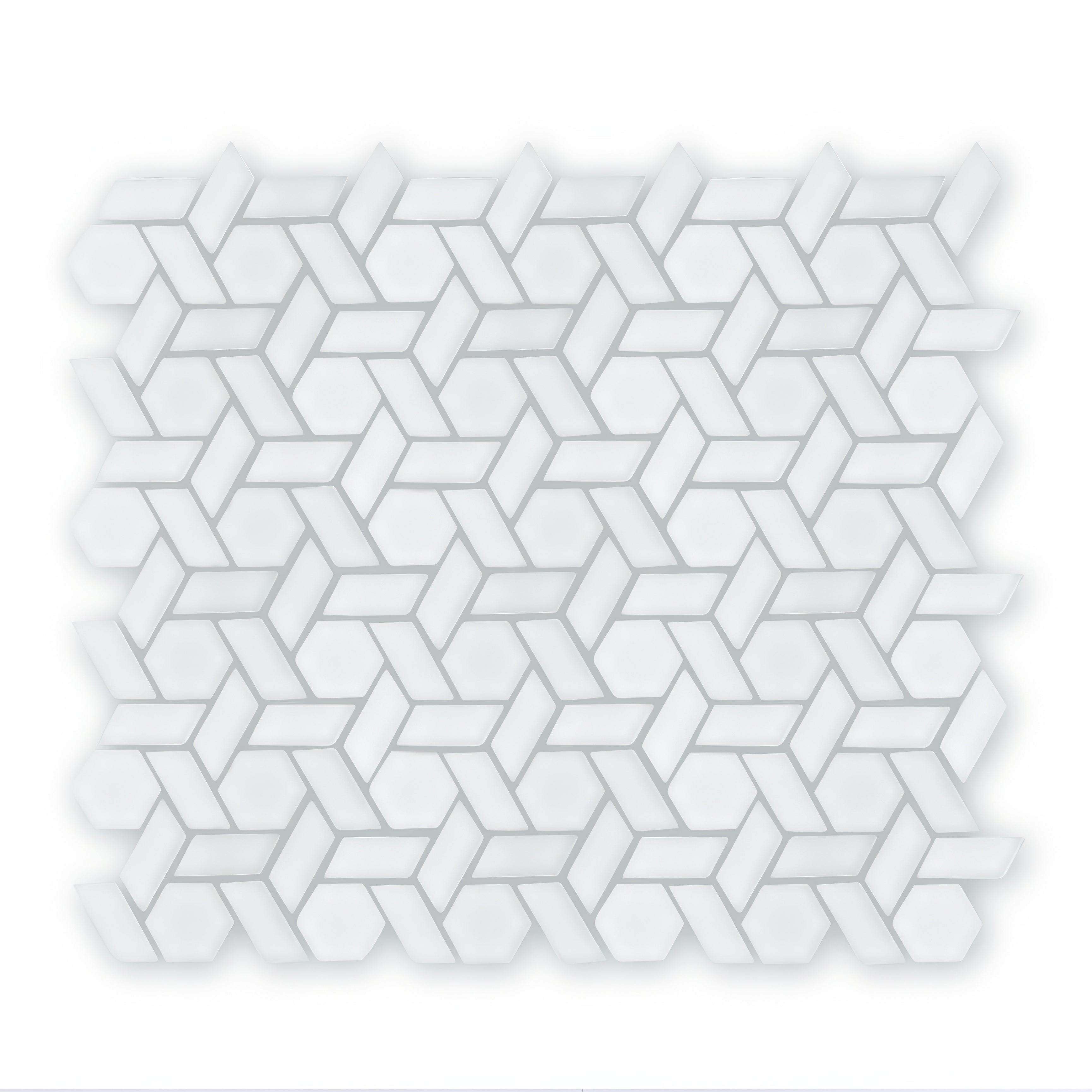 Aurora Woven White Mosaic - Hyperion Tiles