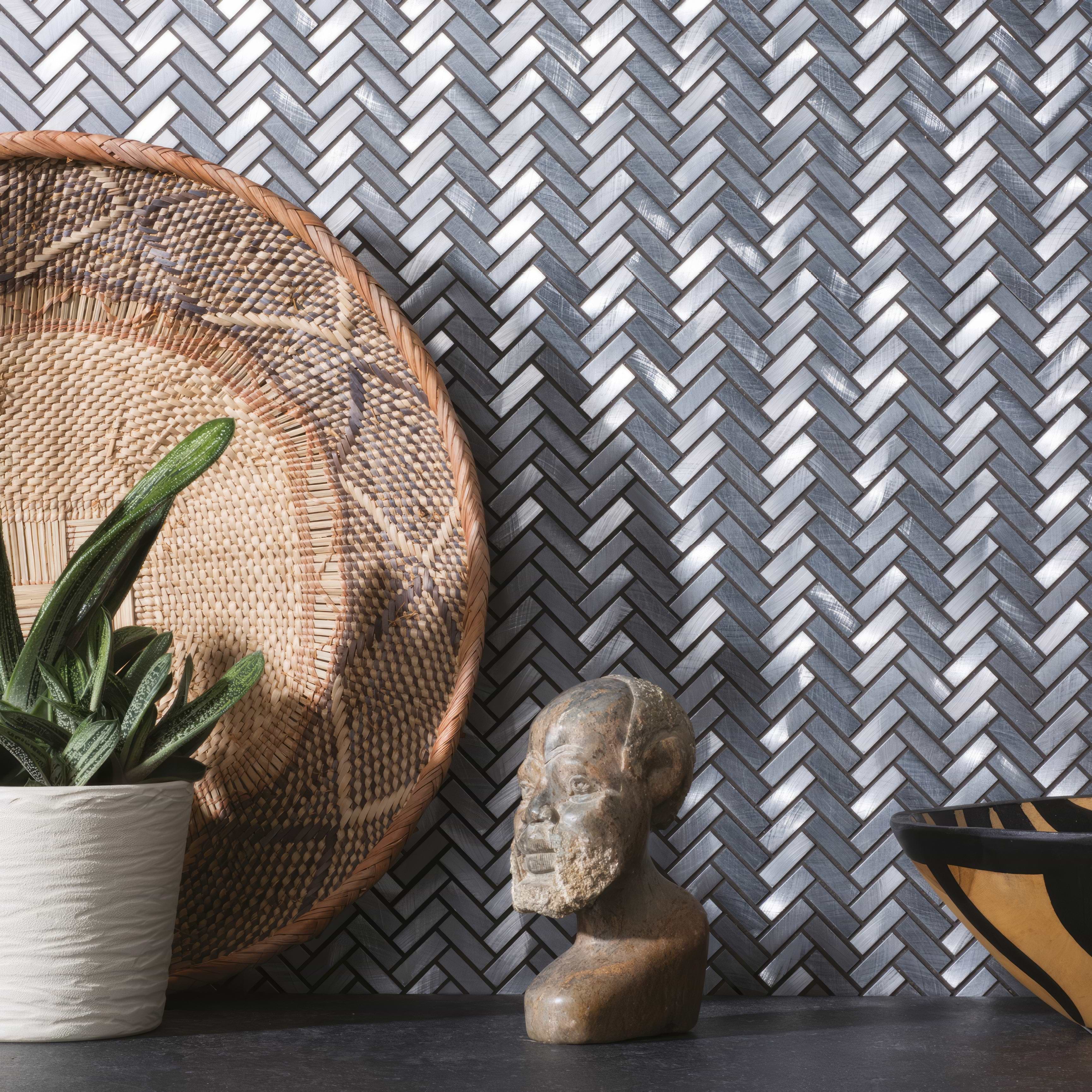 Fusion Micro Aluminium Mosaic | Hyperion Tiles