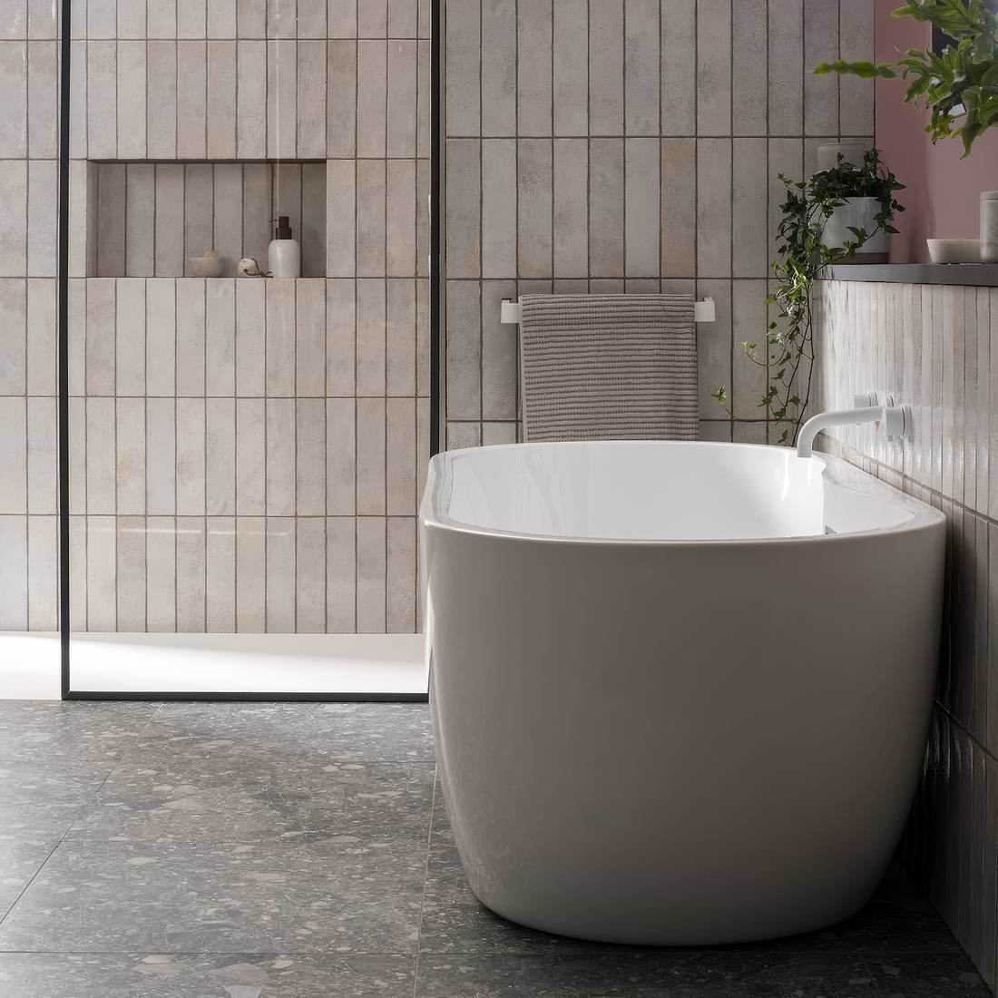 Oken Brick White Ceramic Tiles - Gloss Glazed, 300x75x9mm – Hyperion Tiles