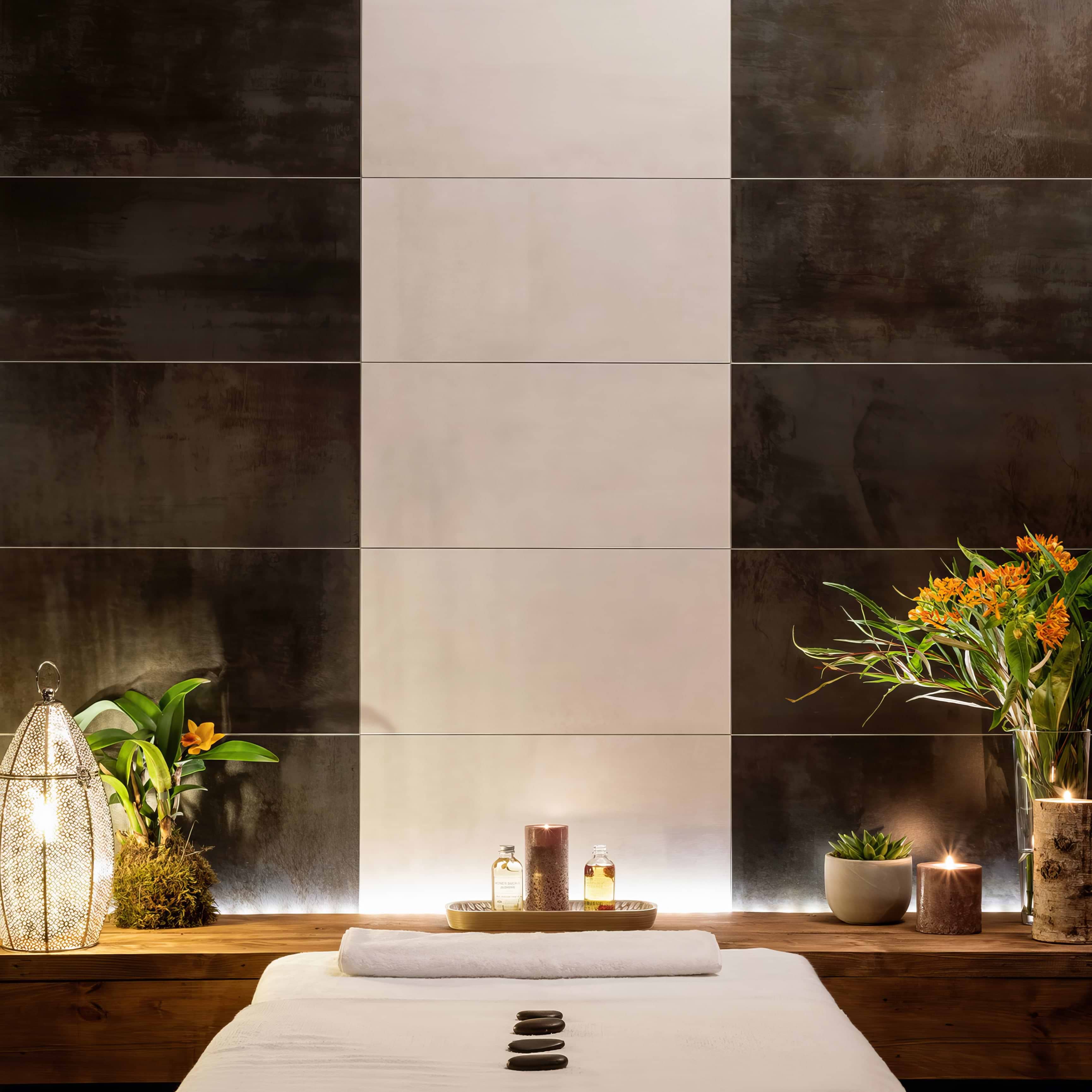 Rush Steel Rectified Glazed Metallic-finish Ceramic - Hyperion Tiles