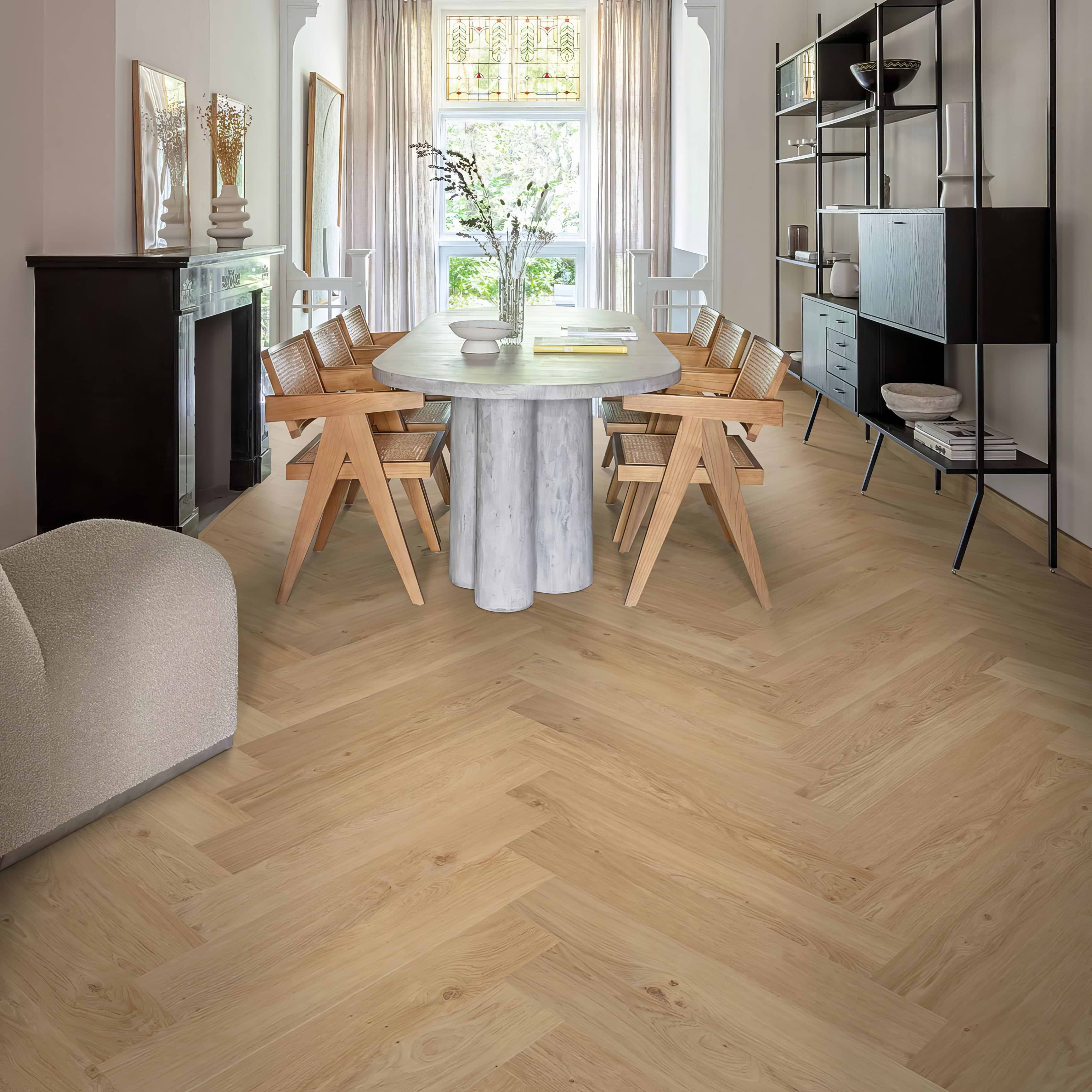 Toro F318 Herringbone LVT Flooring - Transform Your Space – Hyperion Tiles