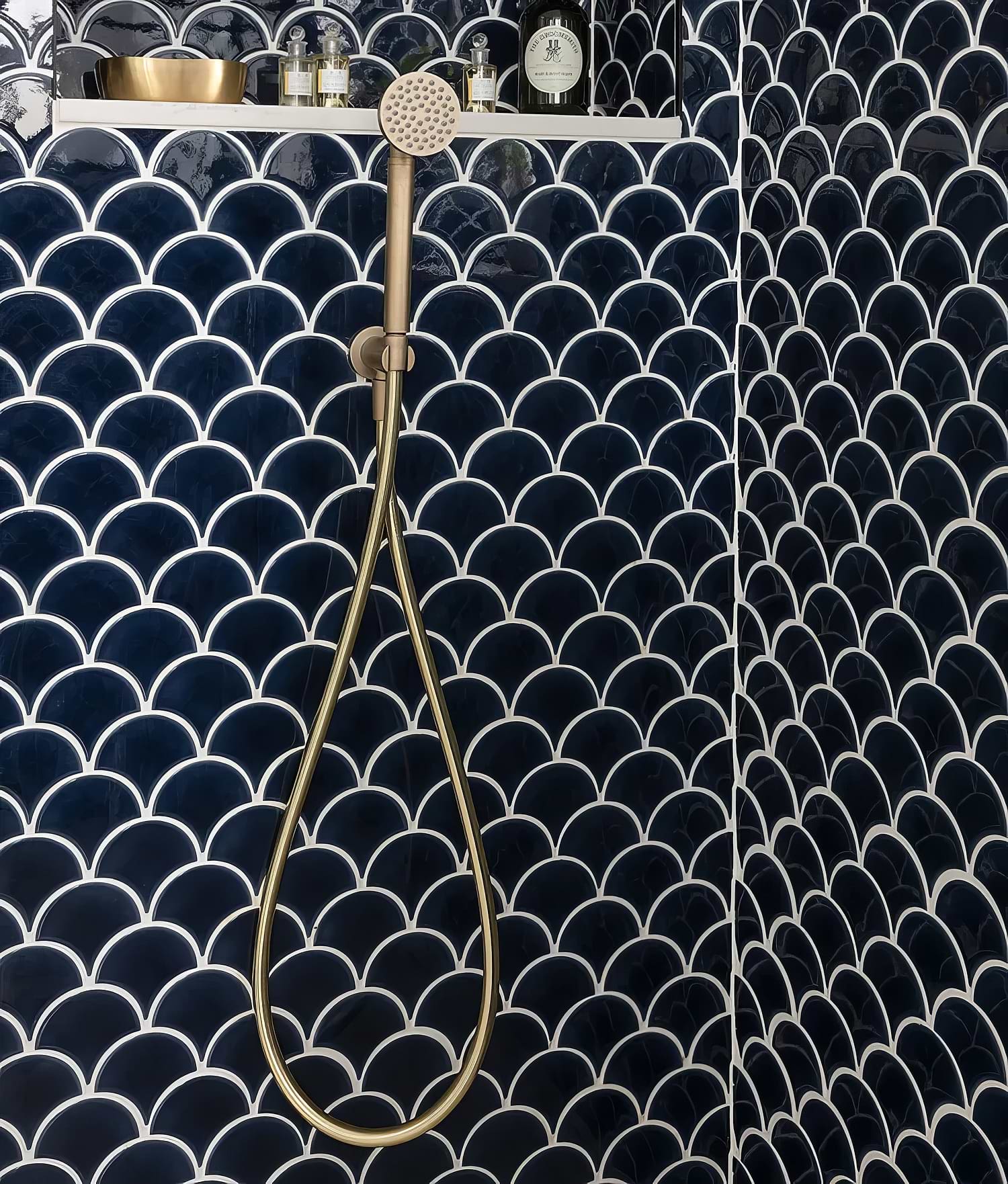 Atlantis Navy Tiles - Coastal Interior Charm – Hyperion Tiles
