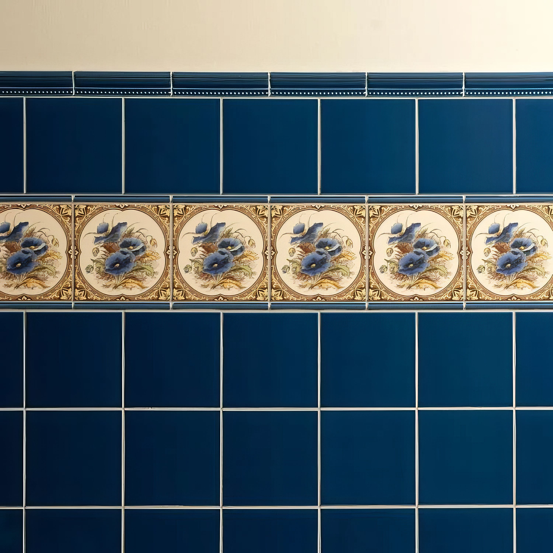 Windsor Blue Field Tile - Ceramic Gloss Finish | Artworks – Hyperion Tiles