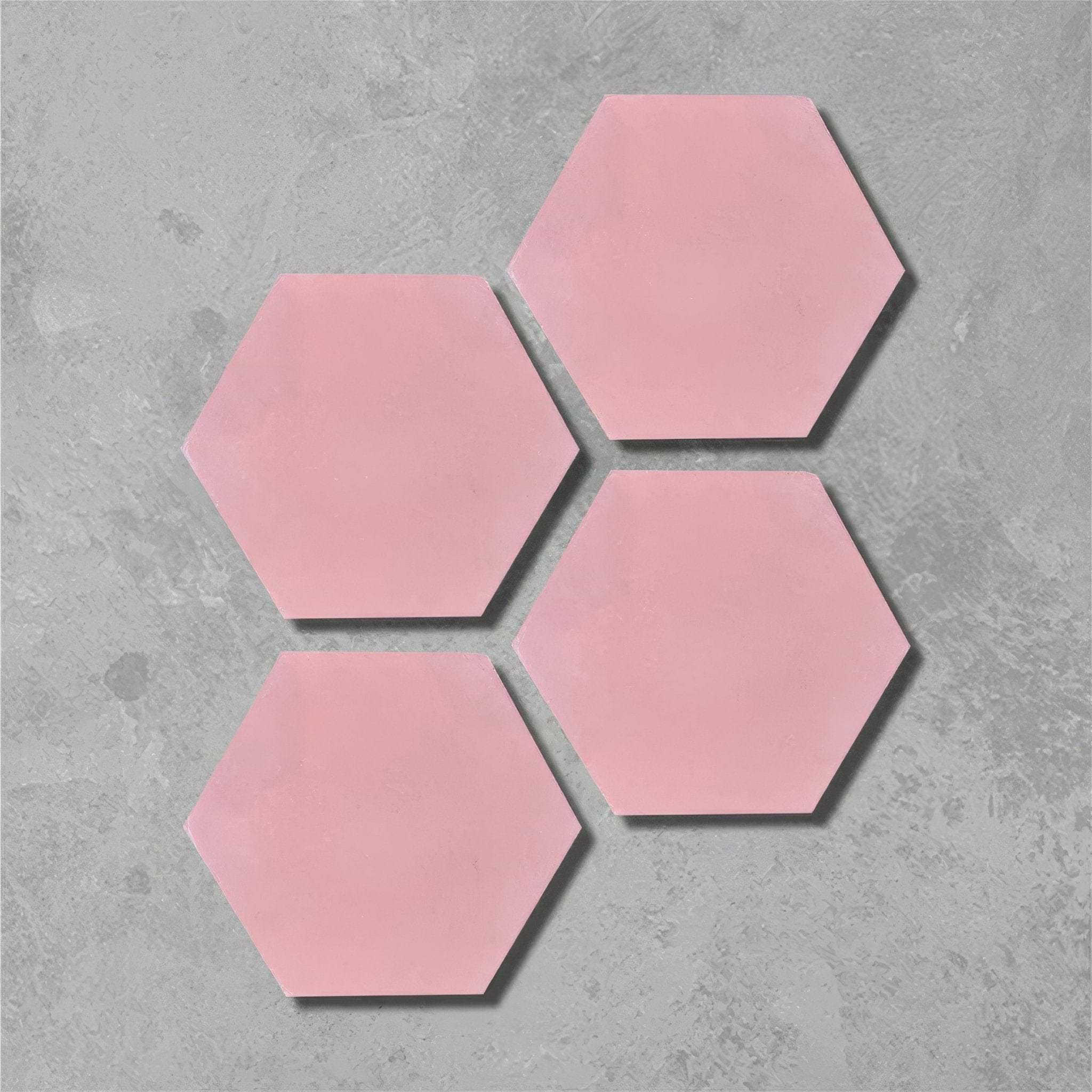 Cherry Red Hexagonal Tile From Hyperion Tiles
