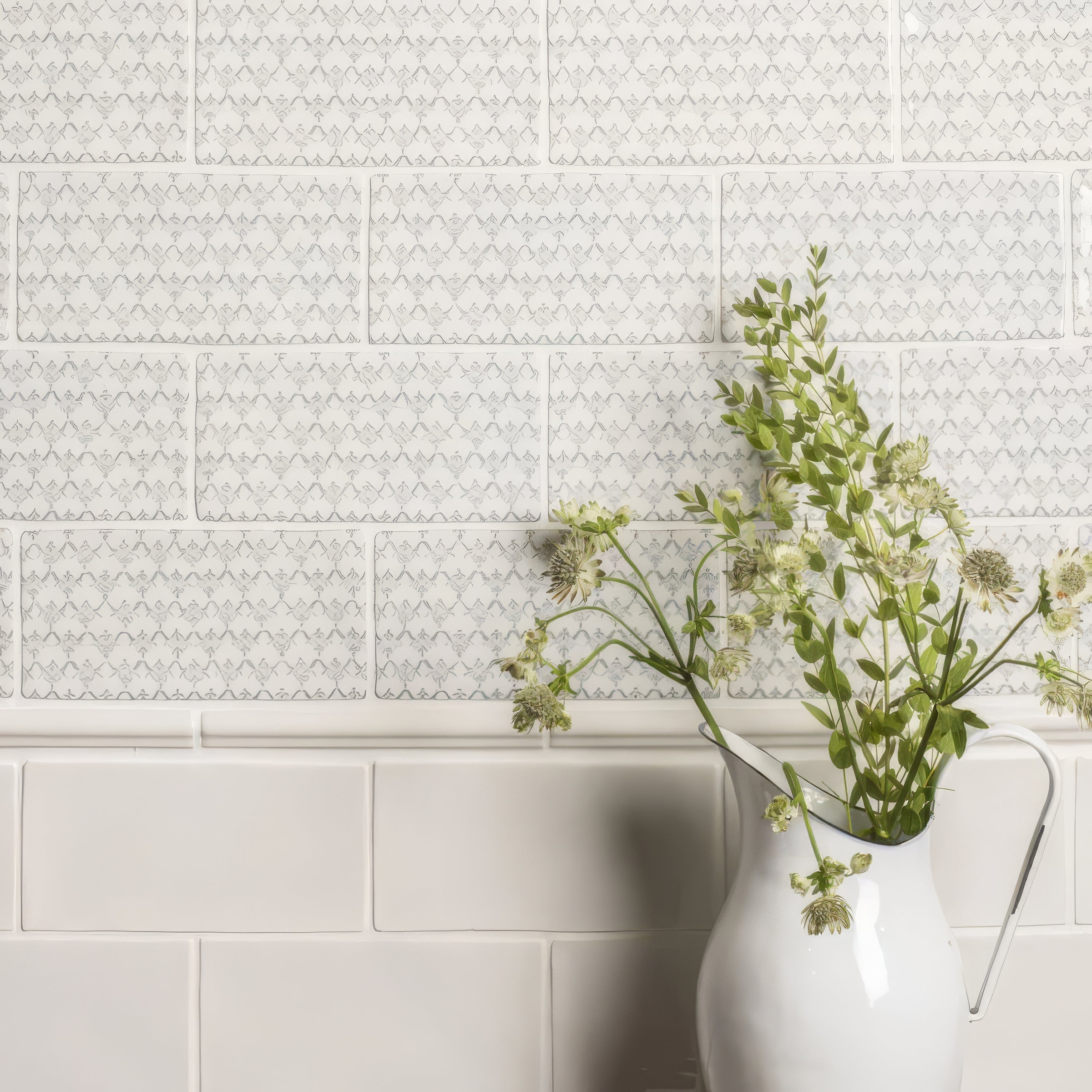 Off White Gloss Ceramic Tile - 130x63x10mm – Hyperion Tiles
