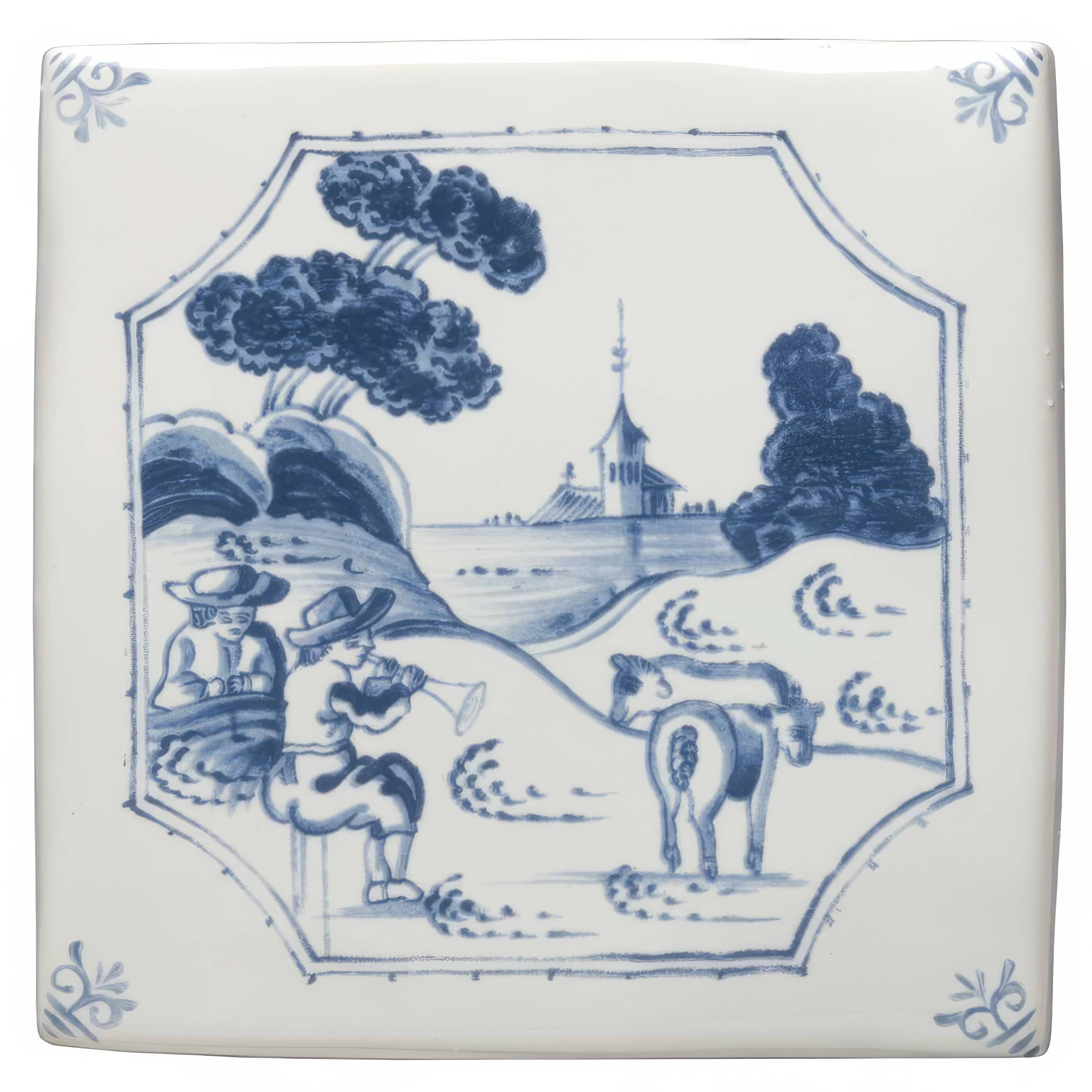 Delft River Scene Tiles - Hand-Painted Ceramic – Hyperion Tiles