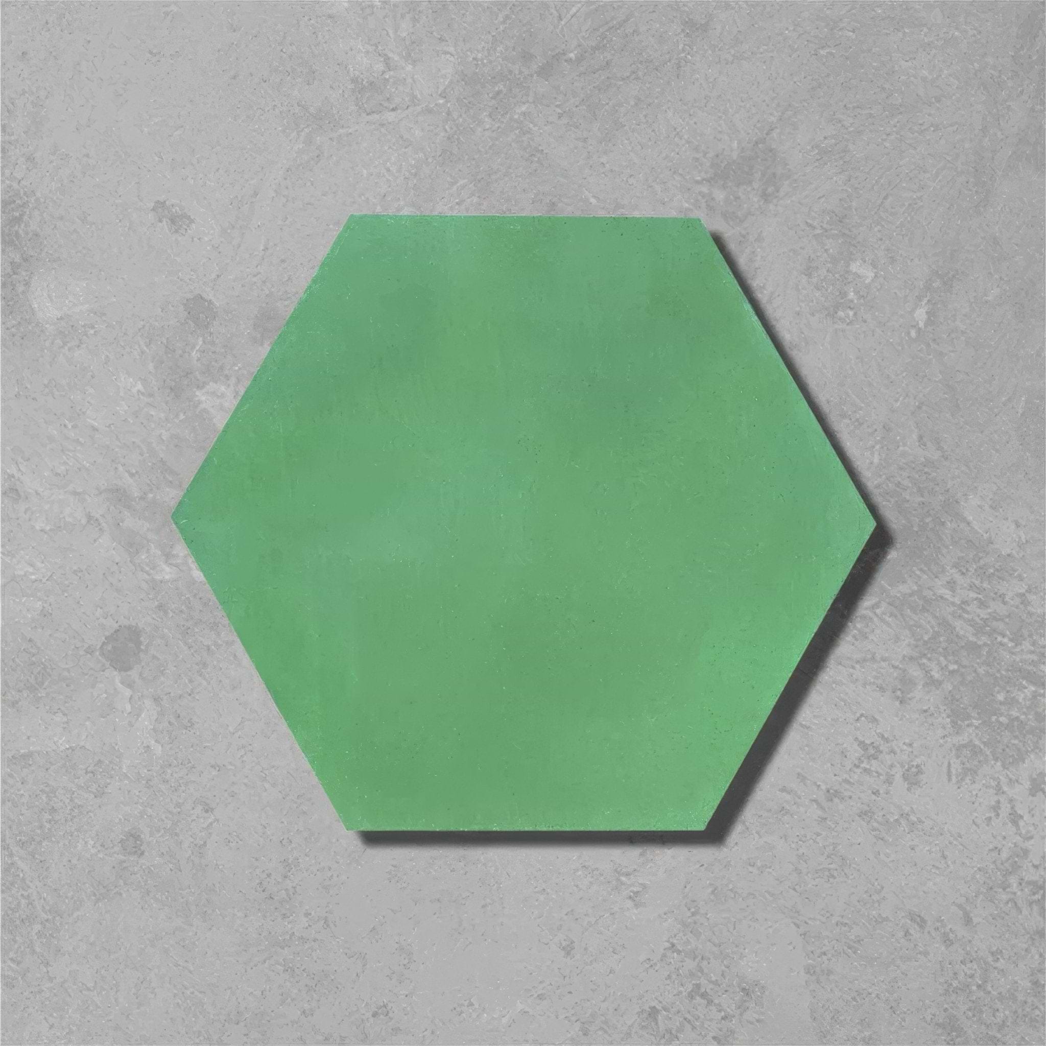Forest Hexagonal Encaustic Cement Tile