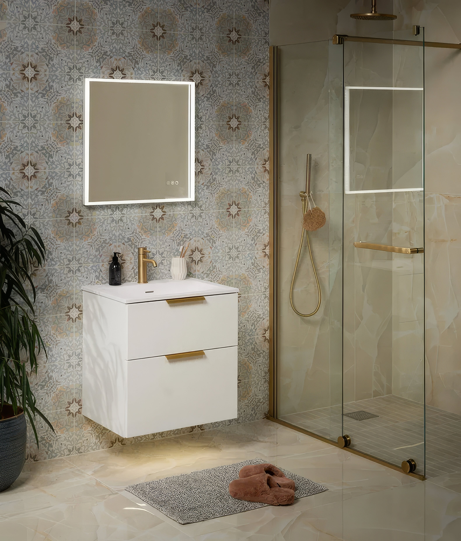Hollywood Porcelain Sand Tiles - Modern, Marble, Onyx Effect – Hyperion ...