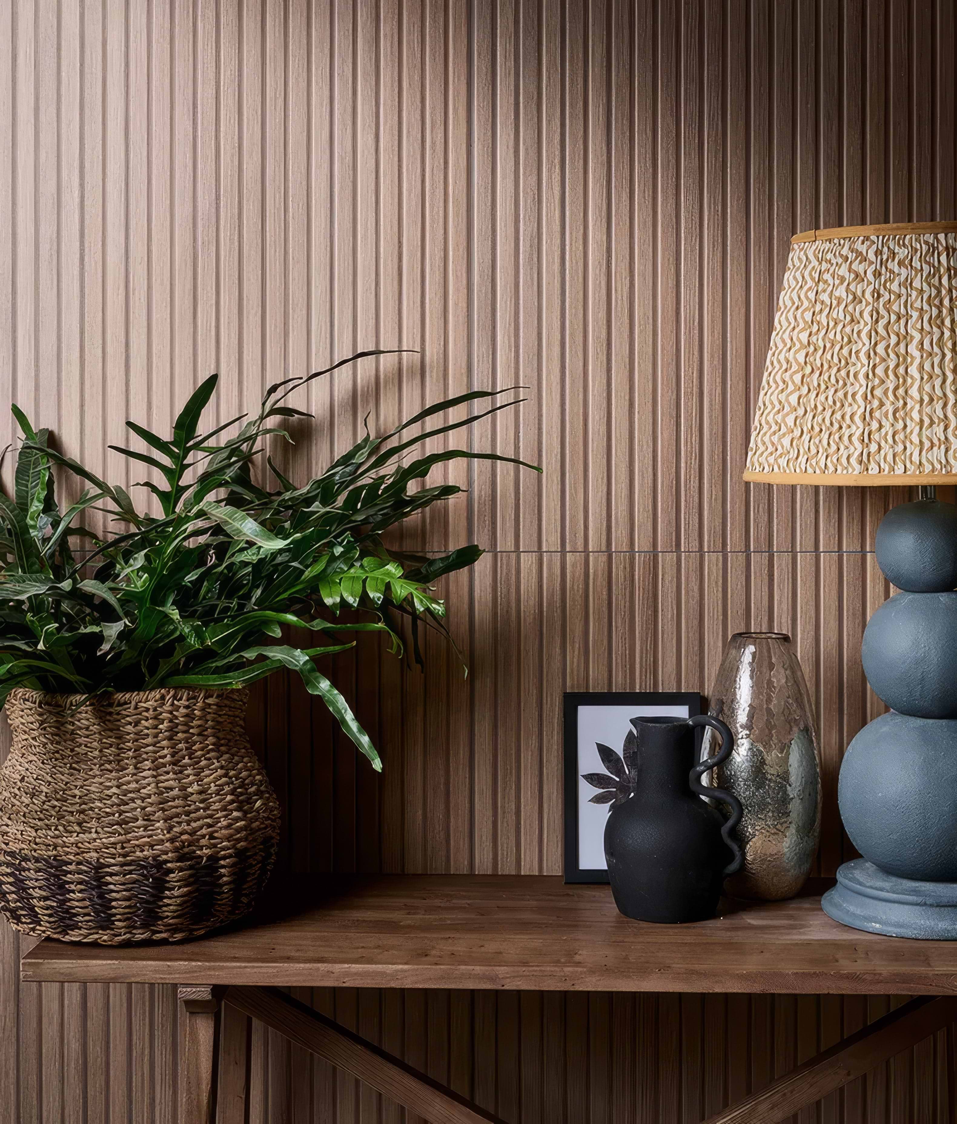 Kinfolk Porcelain Nut Wood Tile - Modern Interior Design – Hyperion Tiles