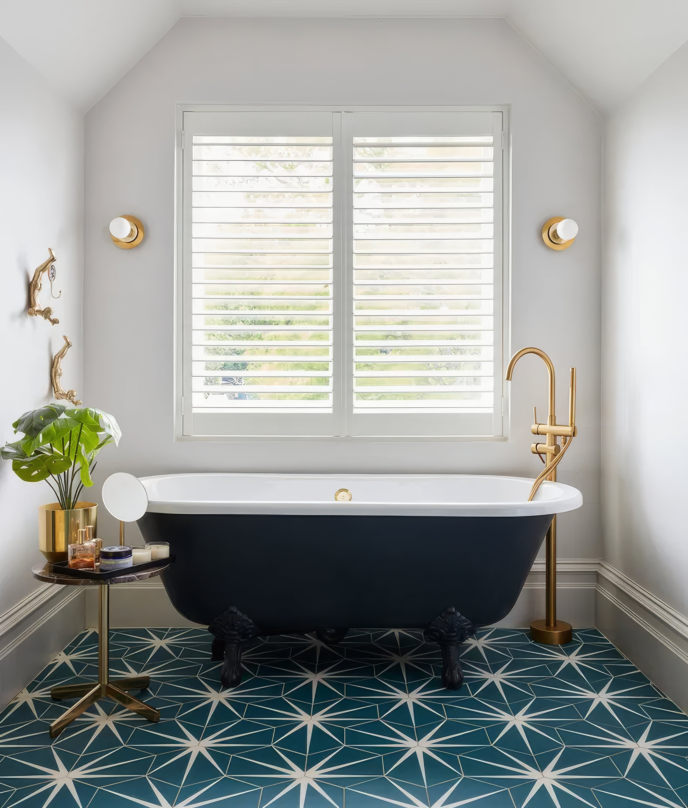 Lily Pad Porcelain Peacock Hexagon Tiles - Matt Finish – Hyperion Tiles