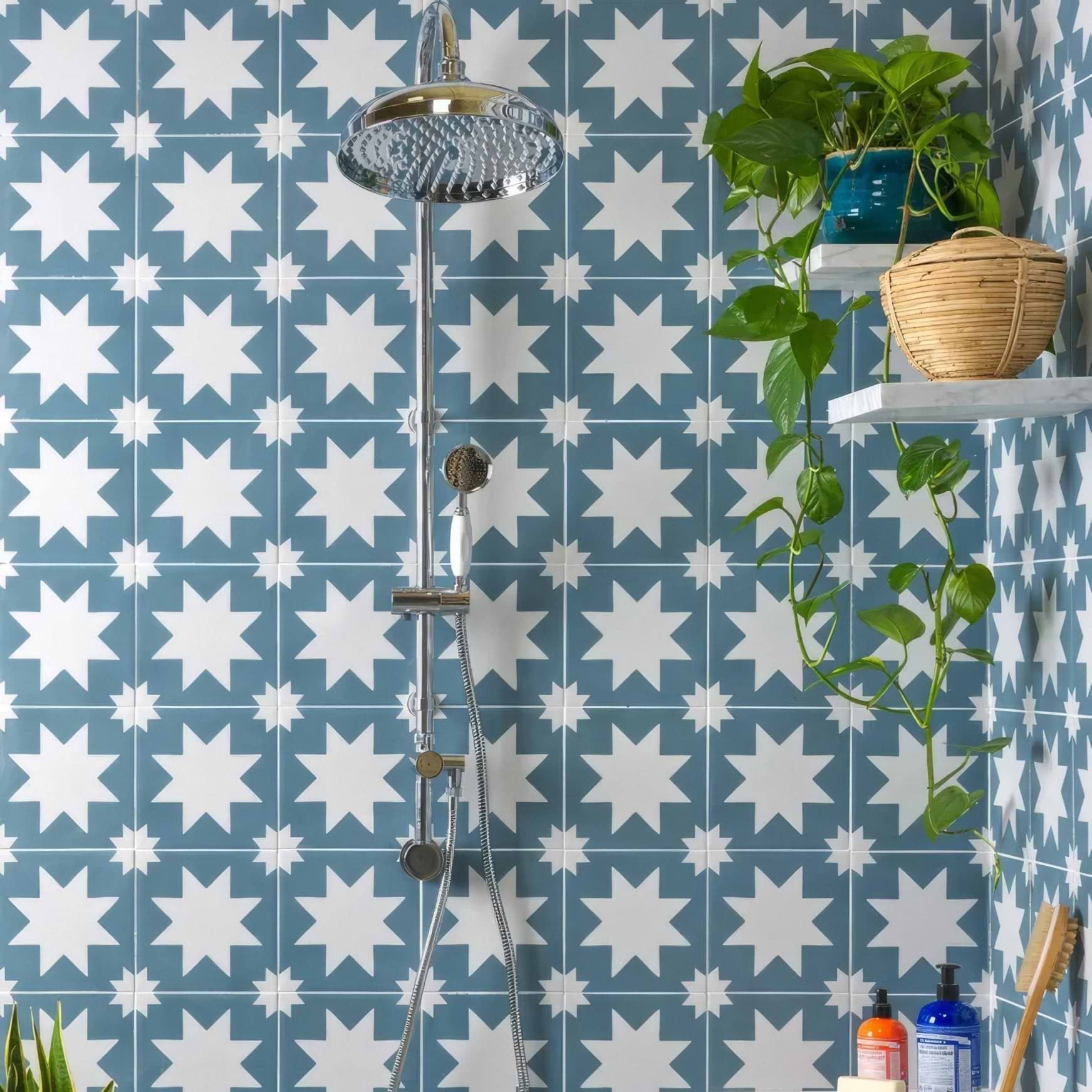 Memphis Porcelain Denim | Bathroom Tiles