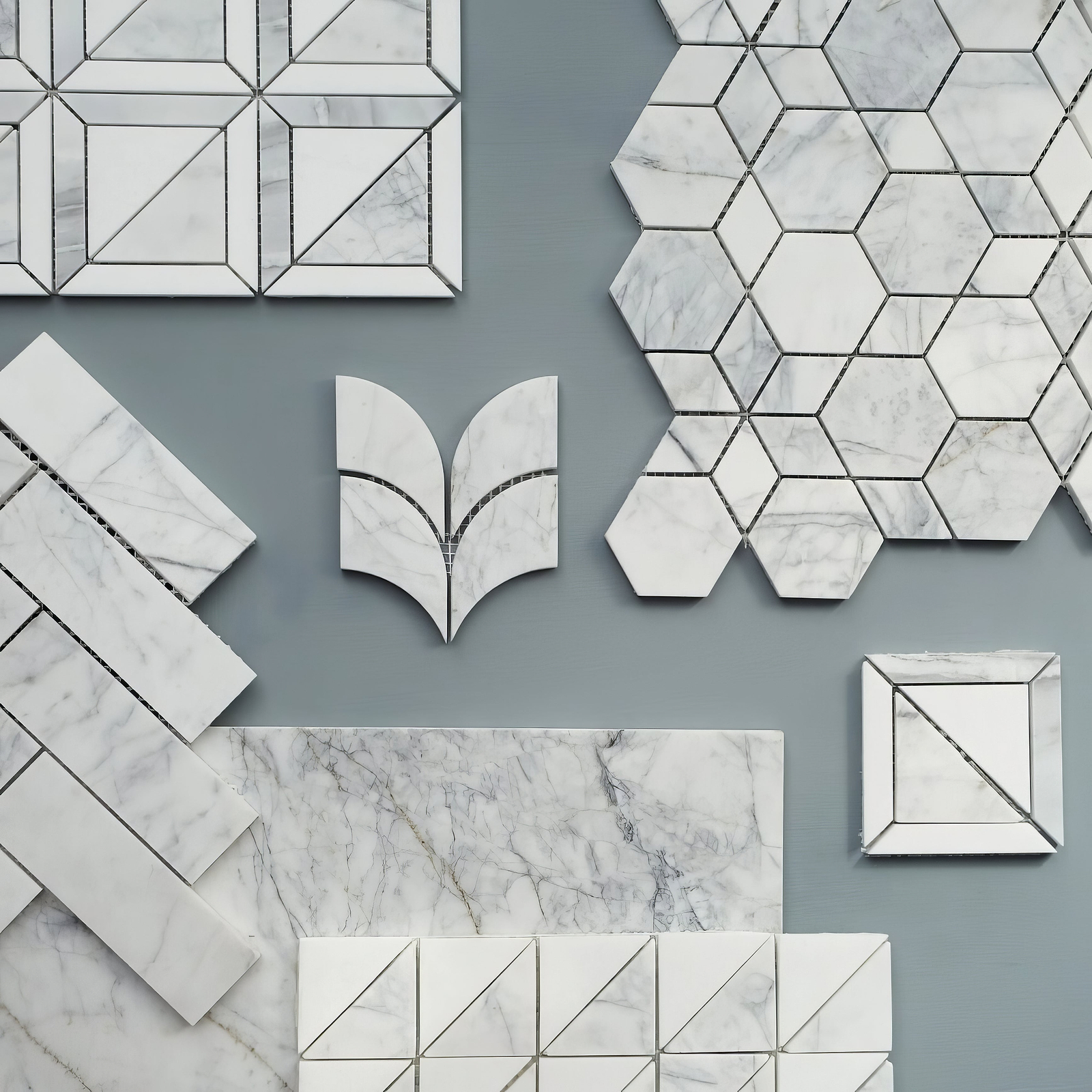 Ottimo Curve Mosaic | Marble Mosaic Tiles – Hyperion Tiles