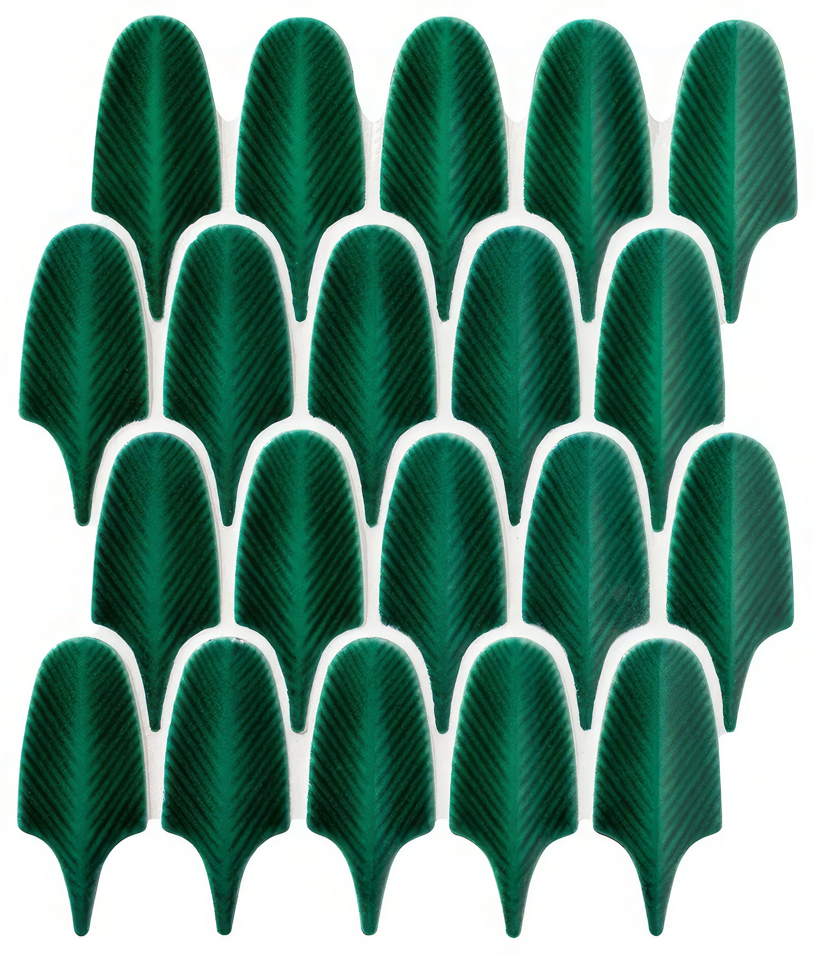 Preen Porcelain Mosaic Emerald - Green Gloss Finish Tiles – Hyperion Tiles