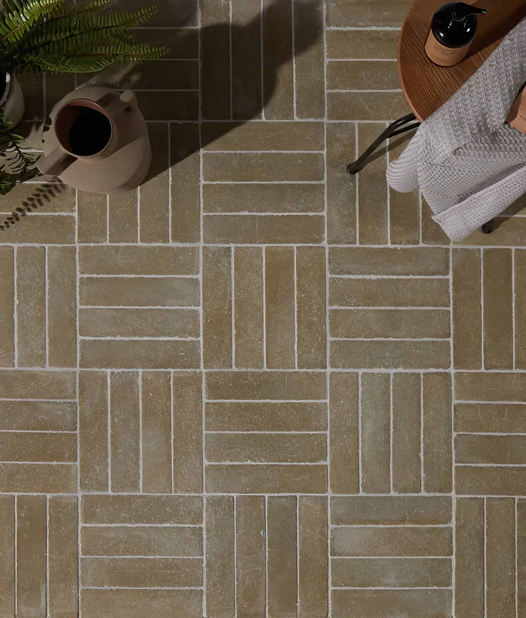 Reform Composite Stone Tumbled Khaki from Hyperion Tiles