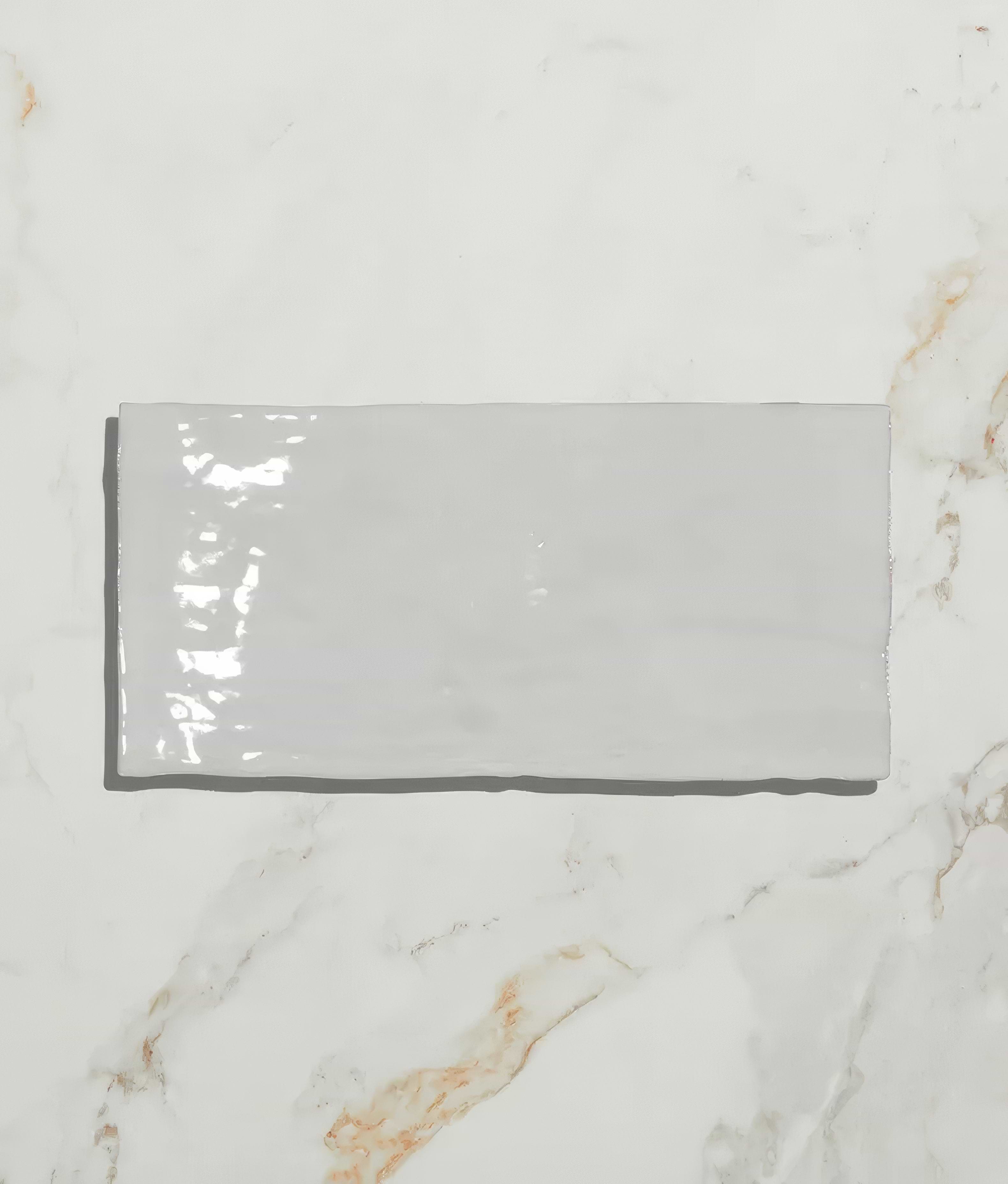 Ceramic Chalk White Tiles - Gloss Finish - 10x20cm – Hyperion Tiles