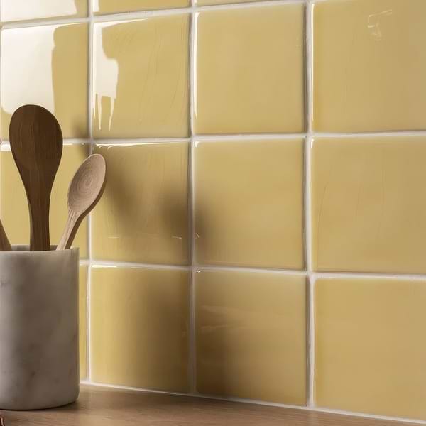 Yellow Bathroom And Kitchen Wall Tiles