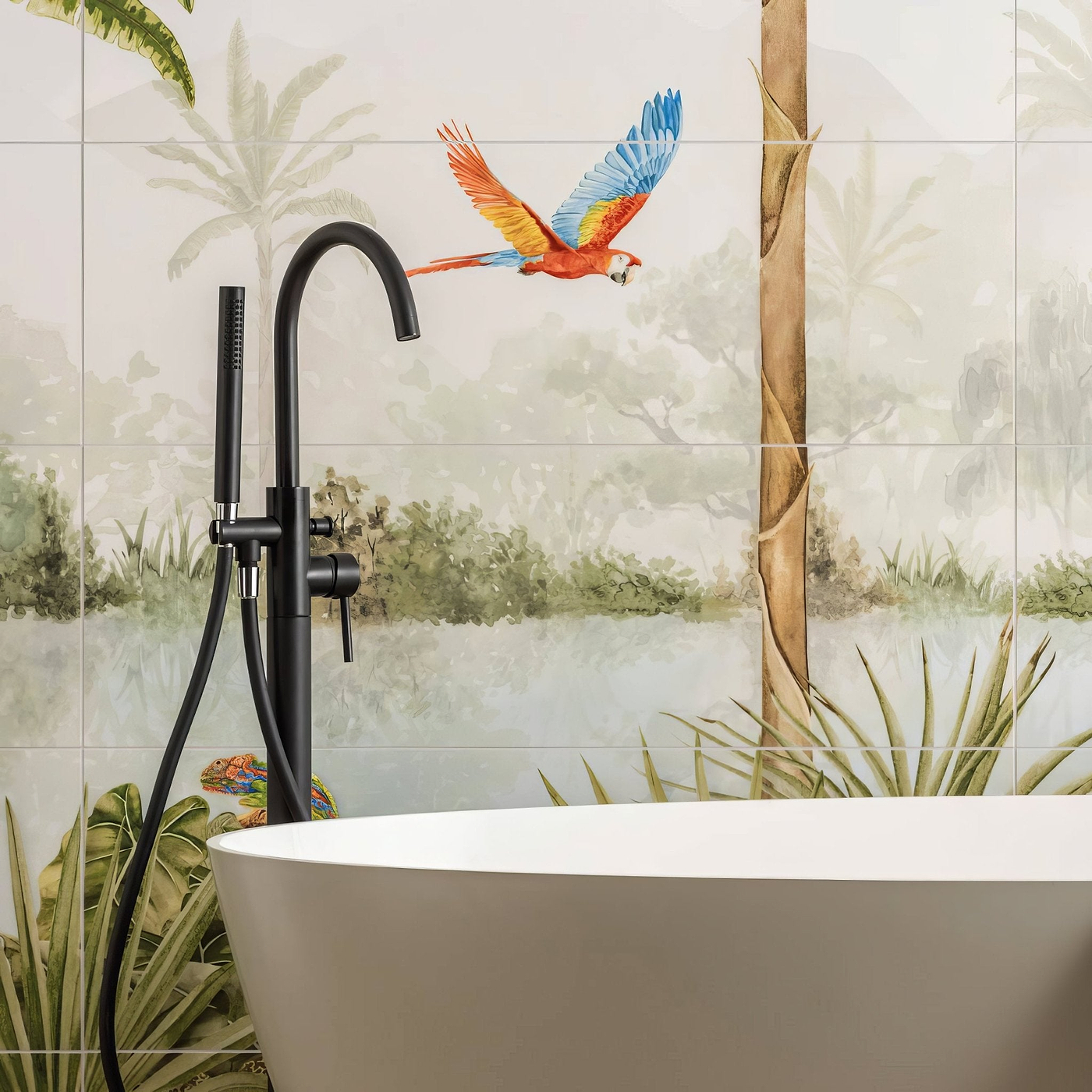 Tropical Oasis Panel A From Hyperion Tiles