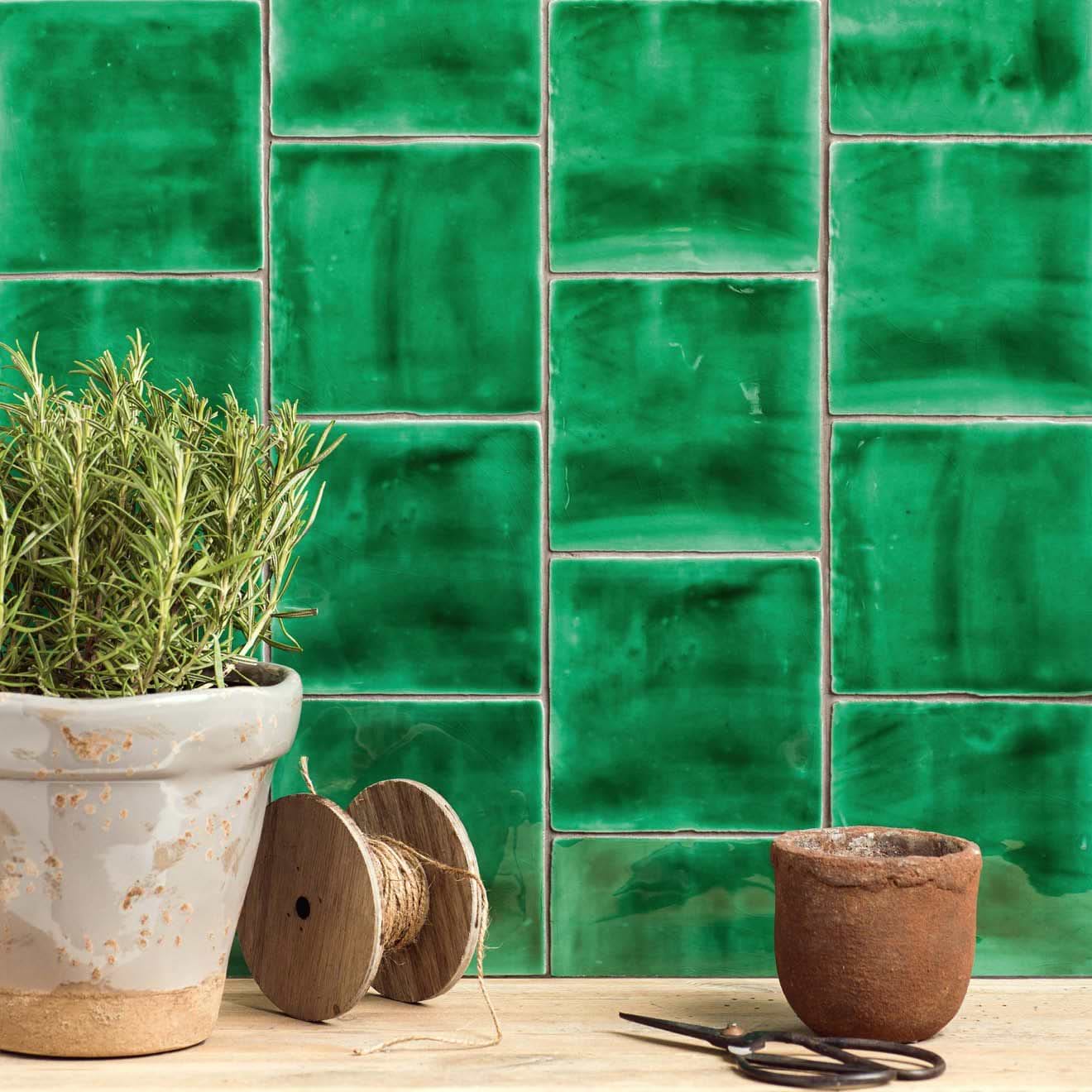 Tourmaline Field Tile - Ceramic Square Tiles in Gloss Finish – Hyperion ...