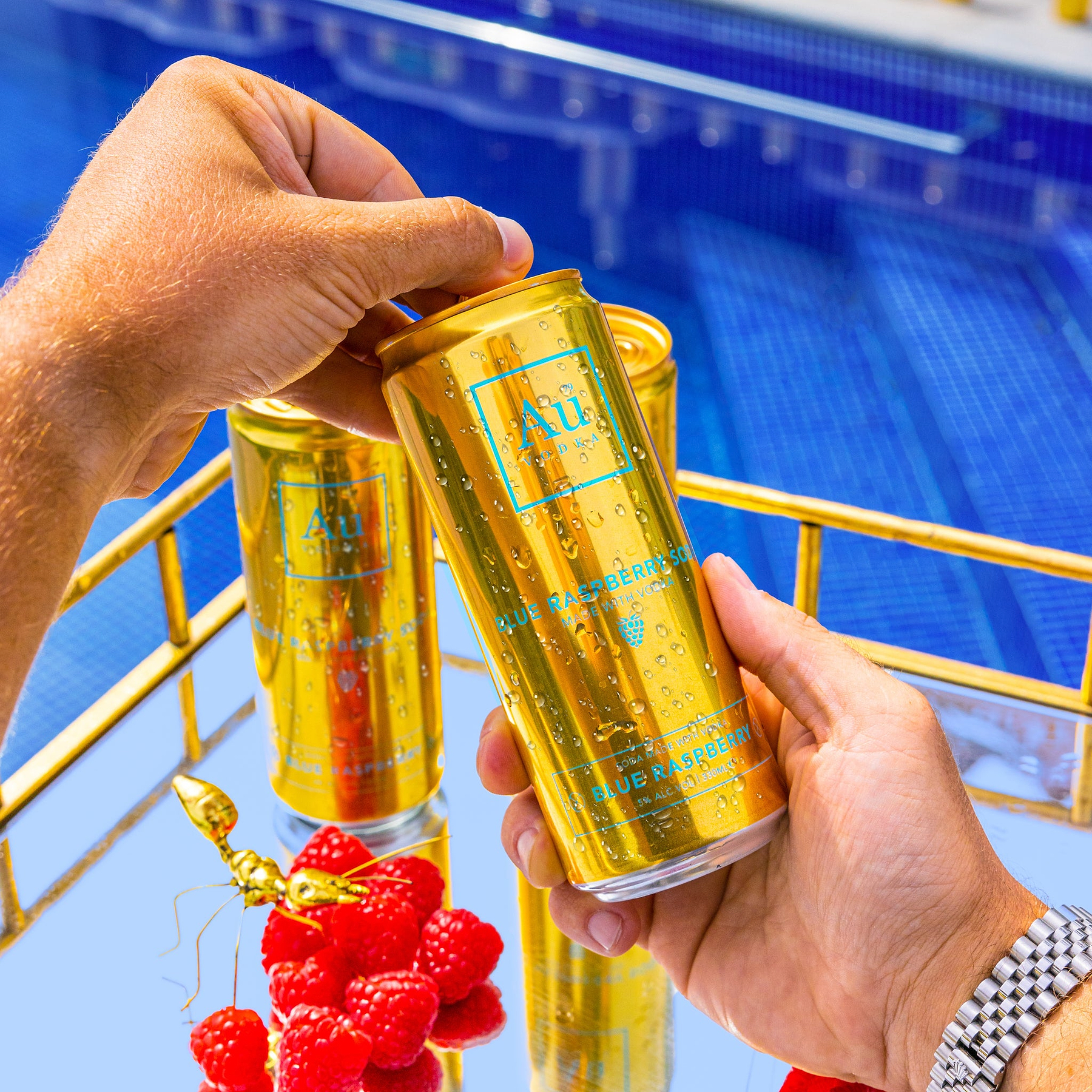 Blue Raspberry Pre-Mixed Vodka Cans - Au Vodka