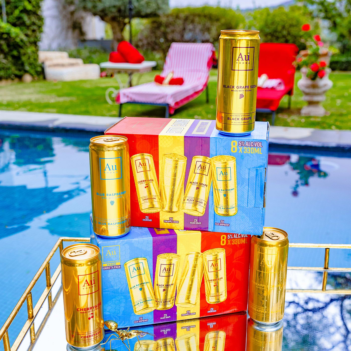 Pre-Mixed Vodka Cans Multi-Pack - Au Vodka