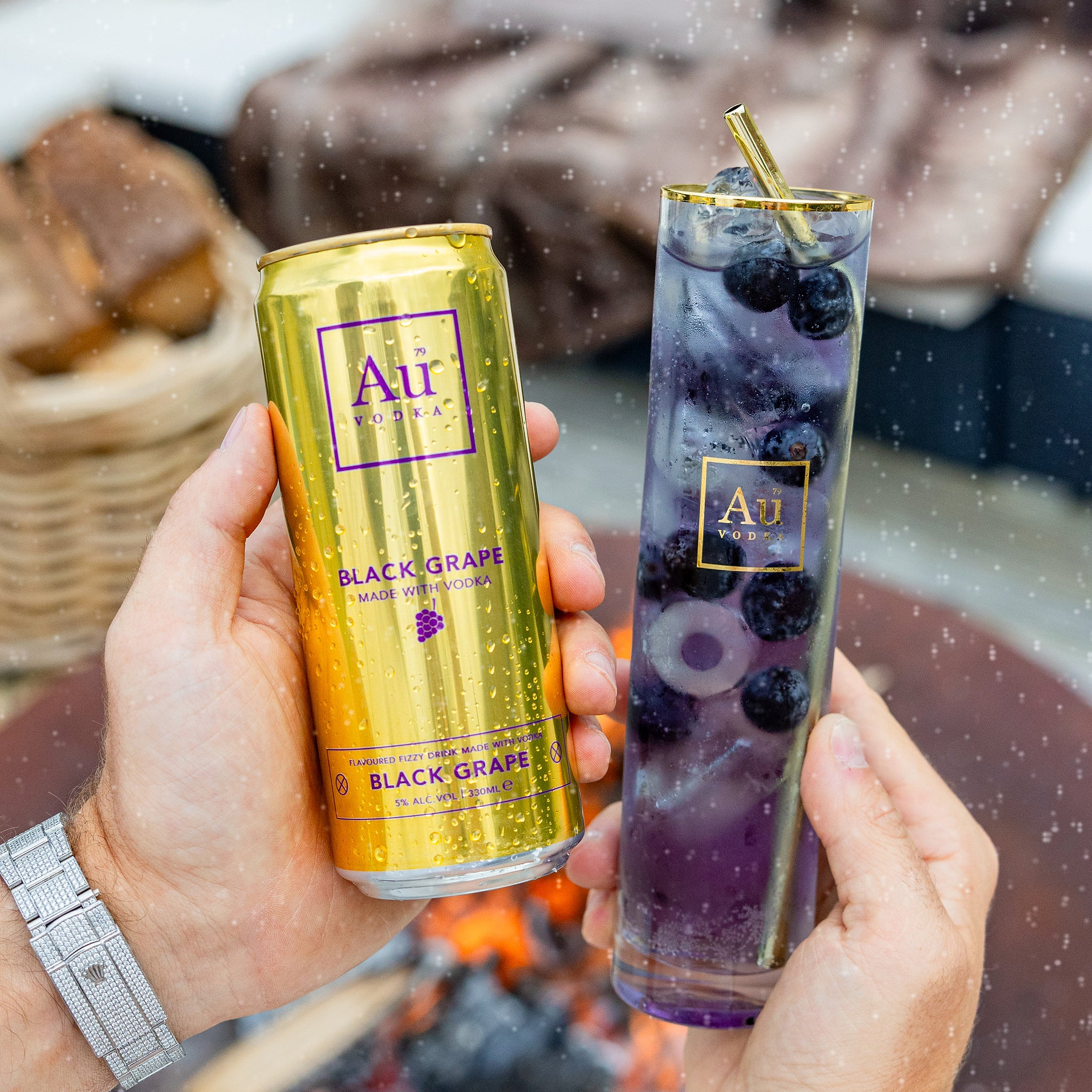 Black Grape Pre-Mixed Vodka Cans - Au Vodka