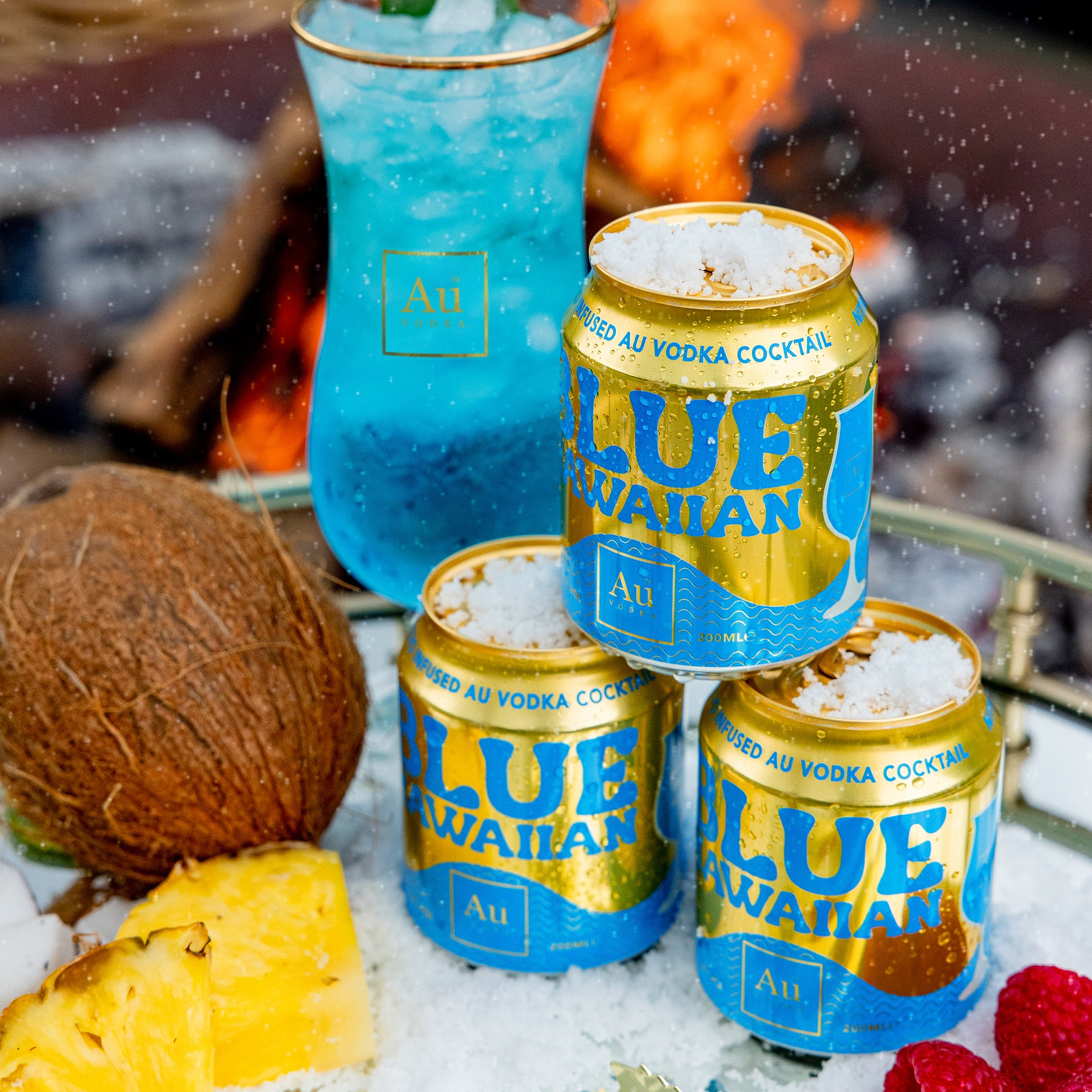 Blue Hawaiian Vodka Cocktail Can - Au Vodka