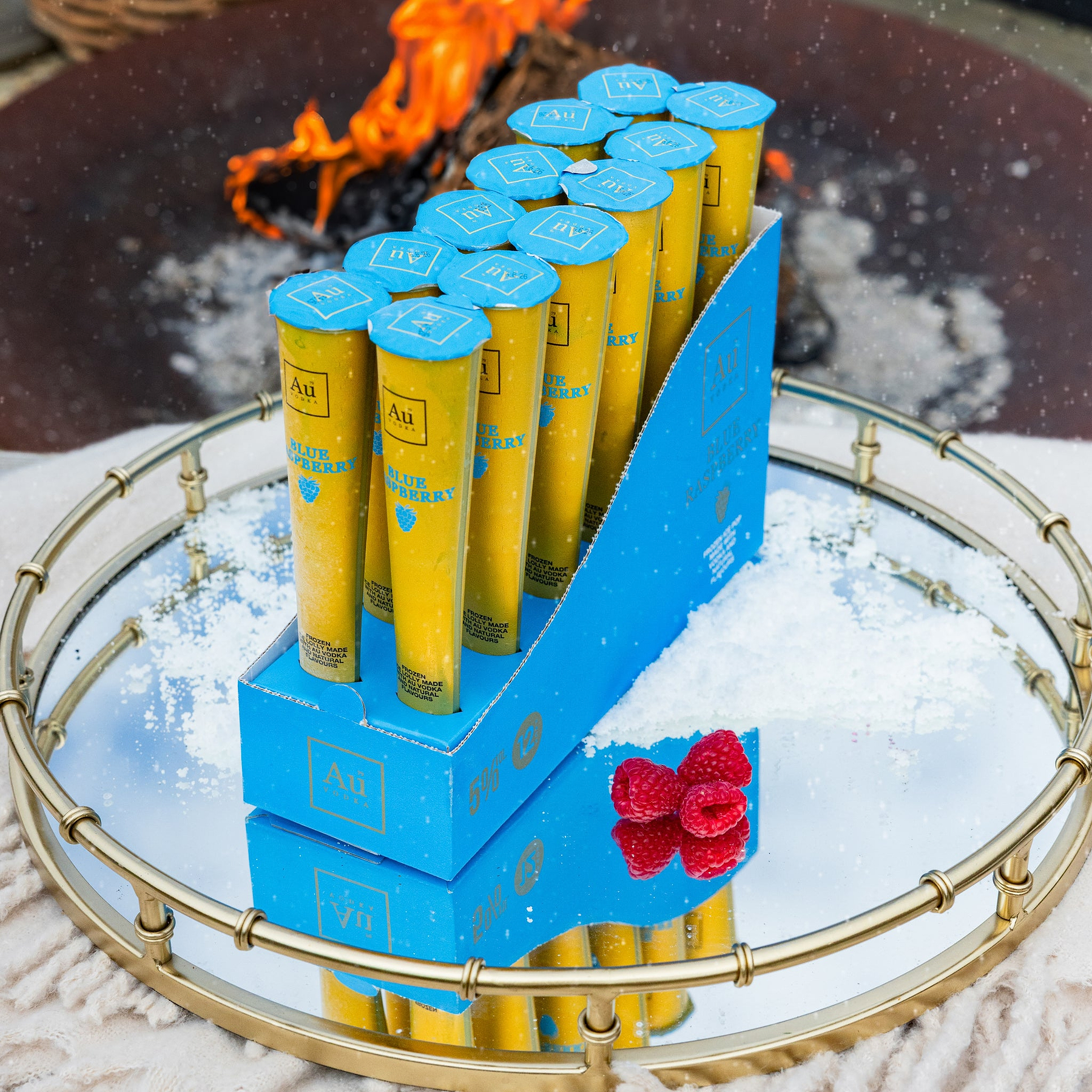 Blue Raspberry Ice Lollies - Au Vodka