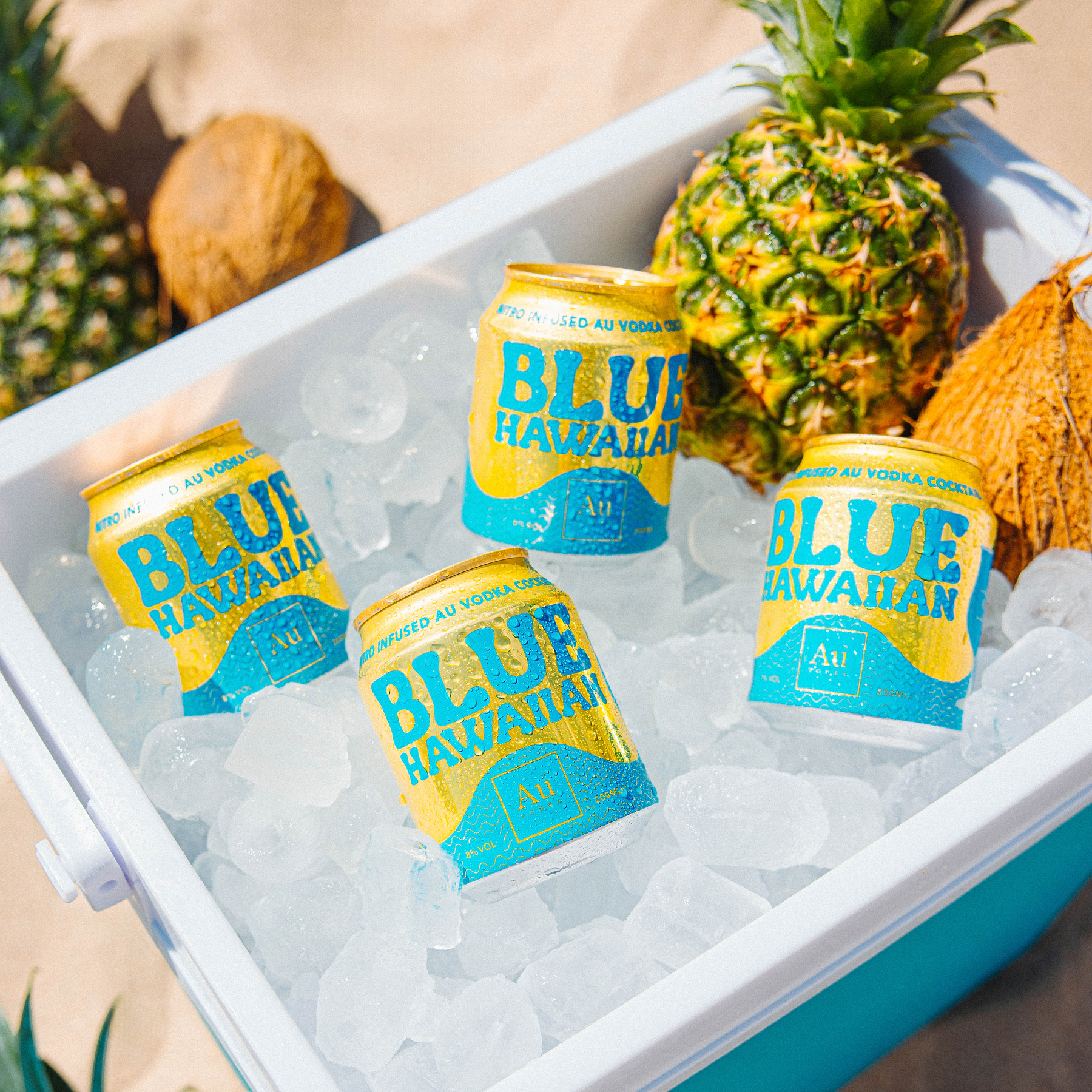 Blue Hawaiian Vodka Cocktail Can - Au Vodka