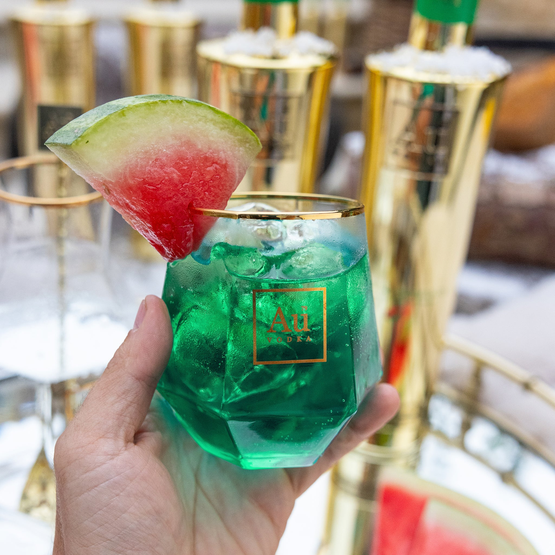 Green Watermelon Vodka 70cl - Au Vodka