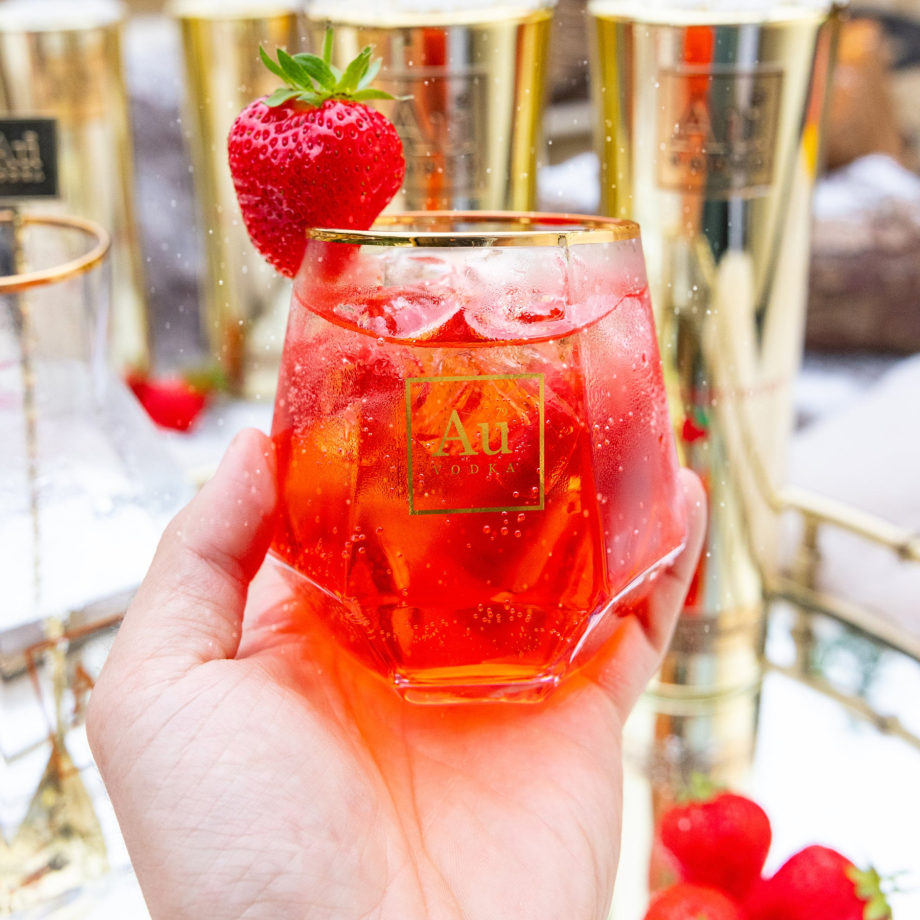 Strawberry Burst Vodka 70cl - Au Vodka