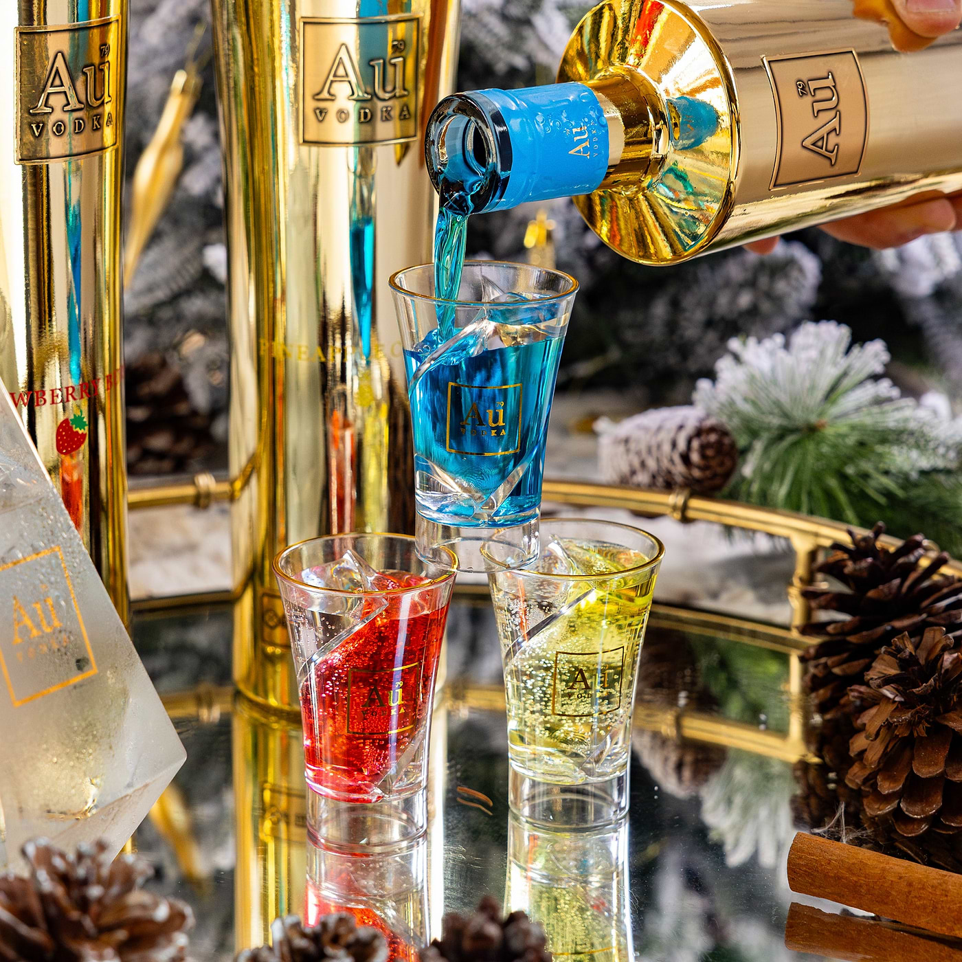 Spiral Shot Glass Au Vodka