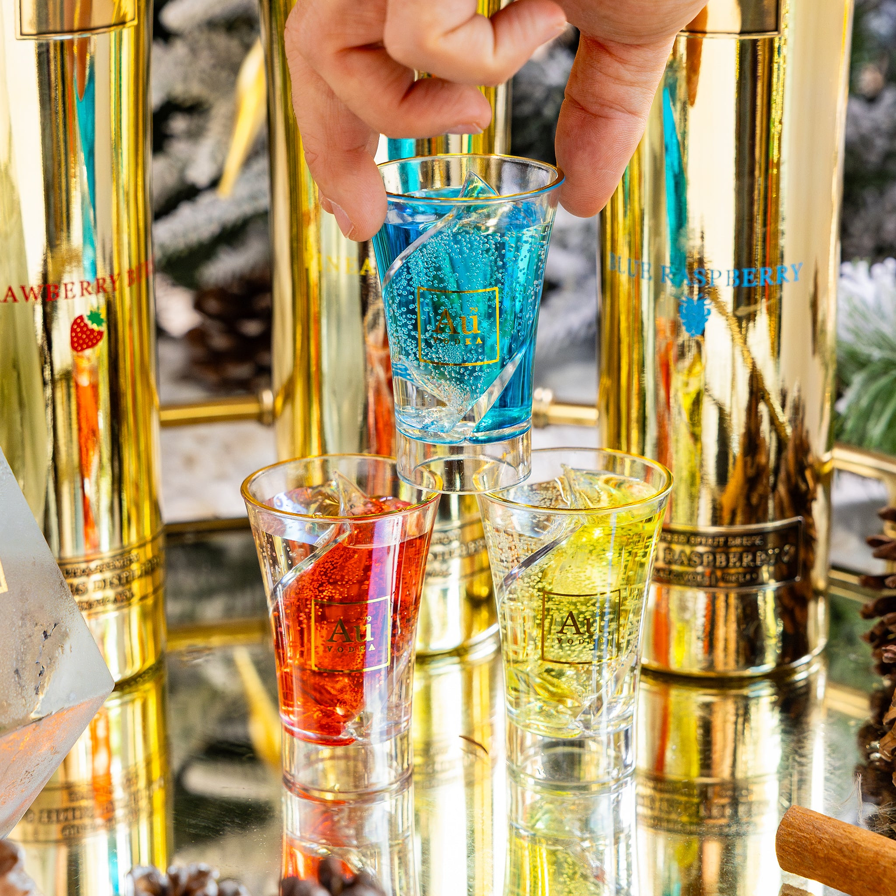 Spiral Shot Glass - Au Vodka